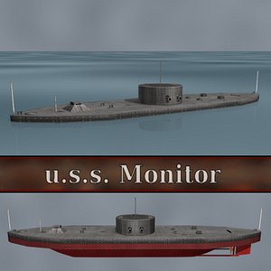 Download Free & Premium USS Monitor 3D Models | TurboSquid