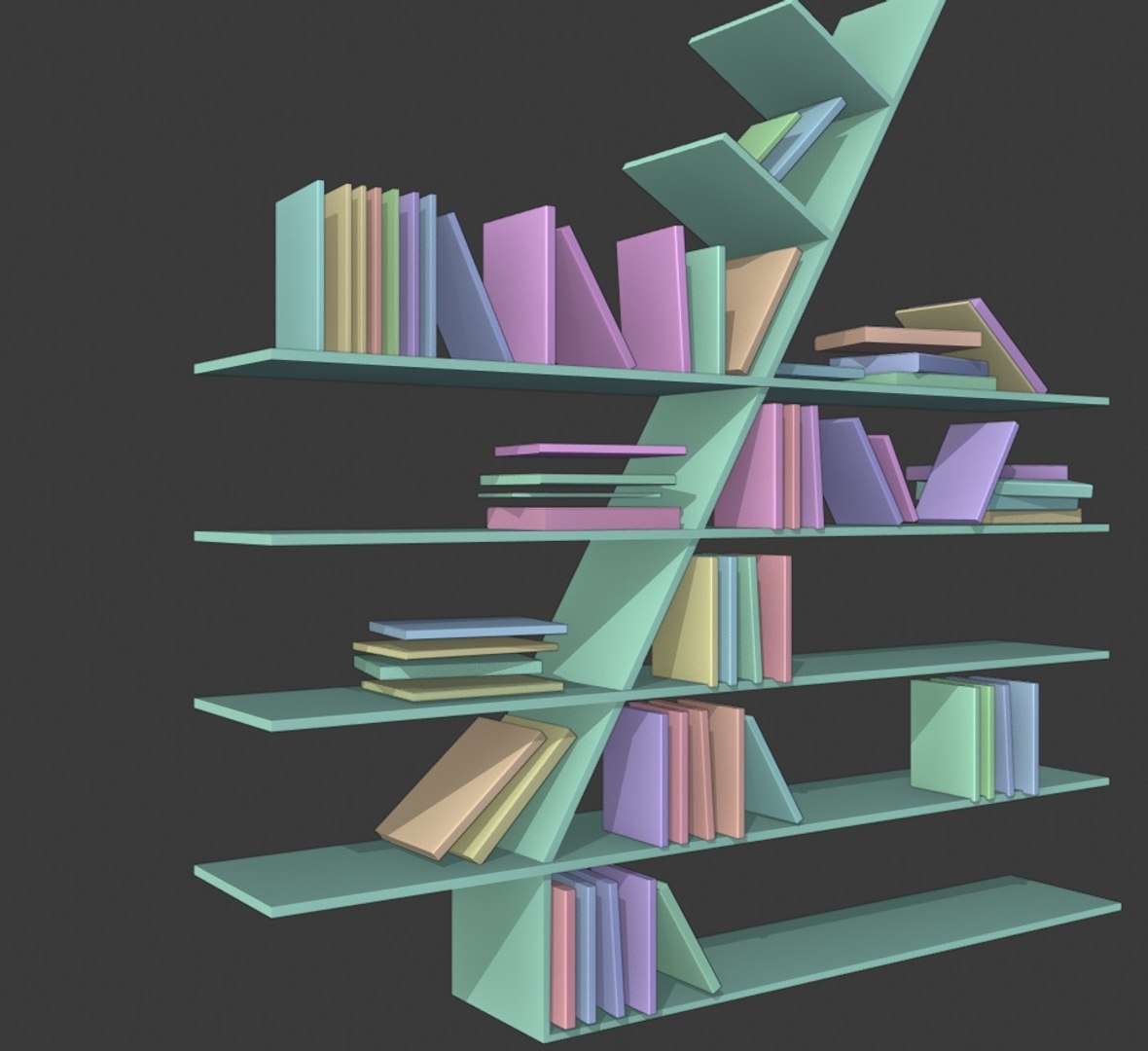 Bookshelf Book Shelf Model - TurboSquid 1395562