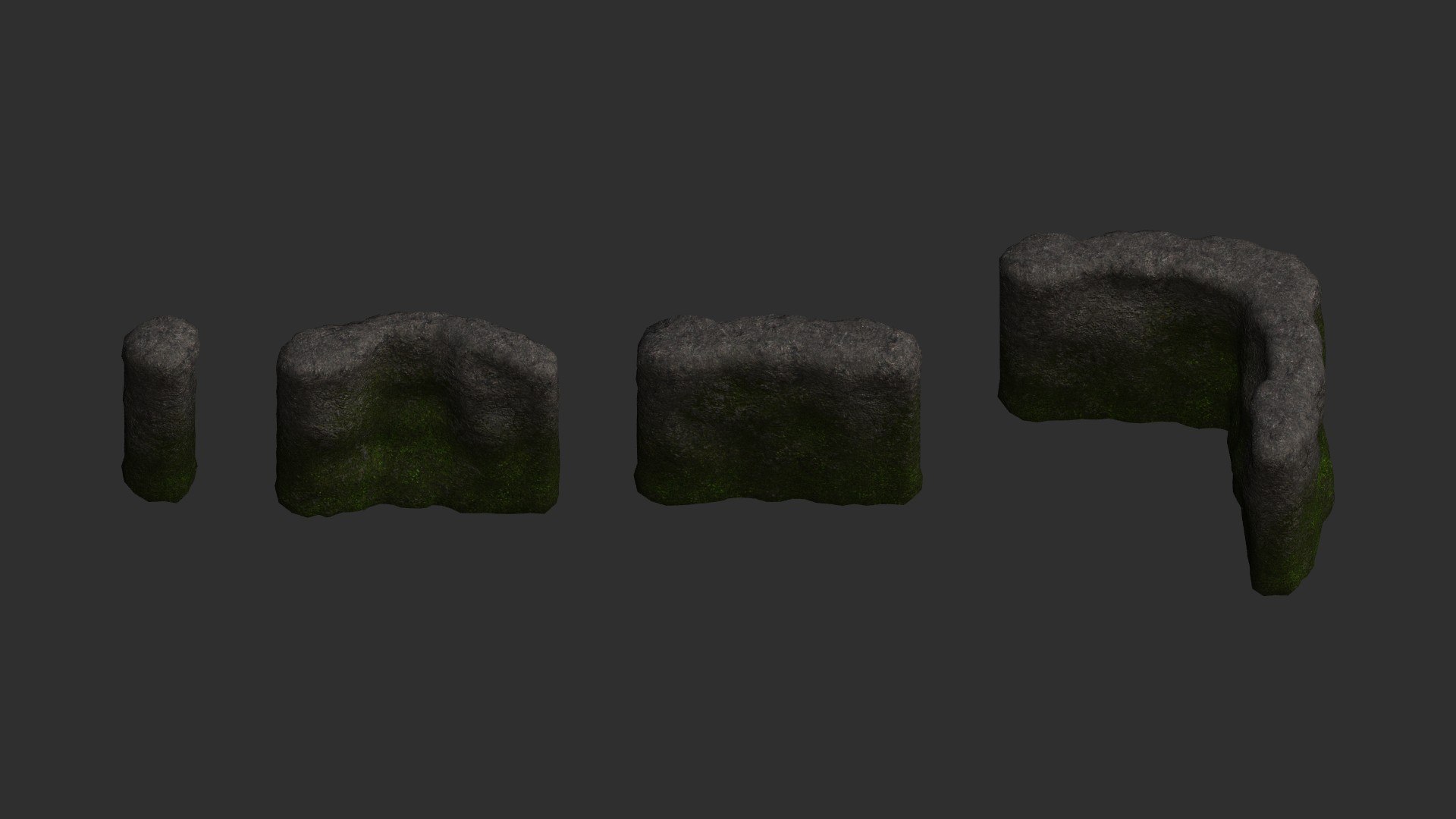 3D Model Cave Walls 1 - Moss 1 - TurboSquid 2079687