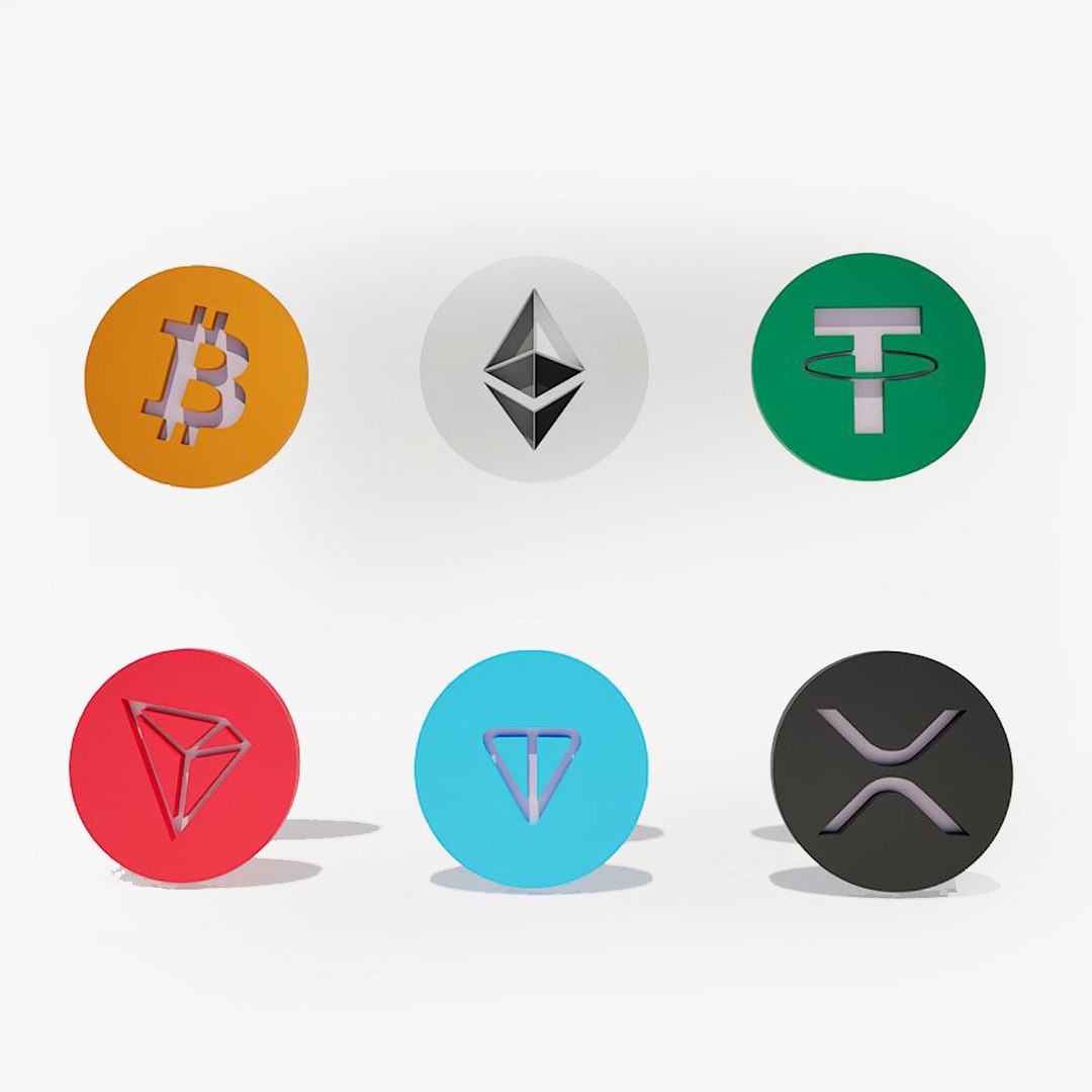 Crypto Coins 3D Model - TurboSquid 2310956
