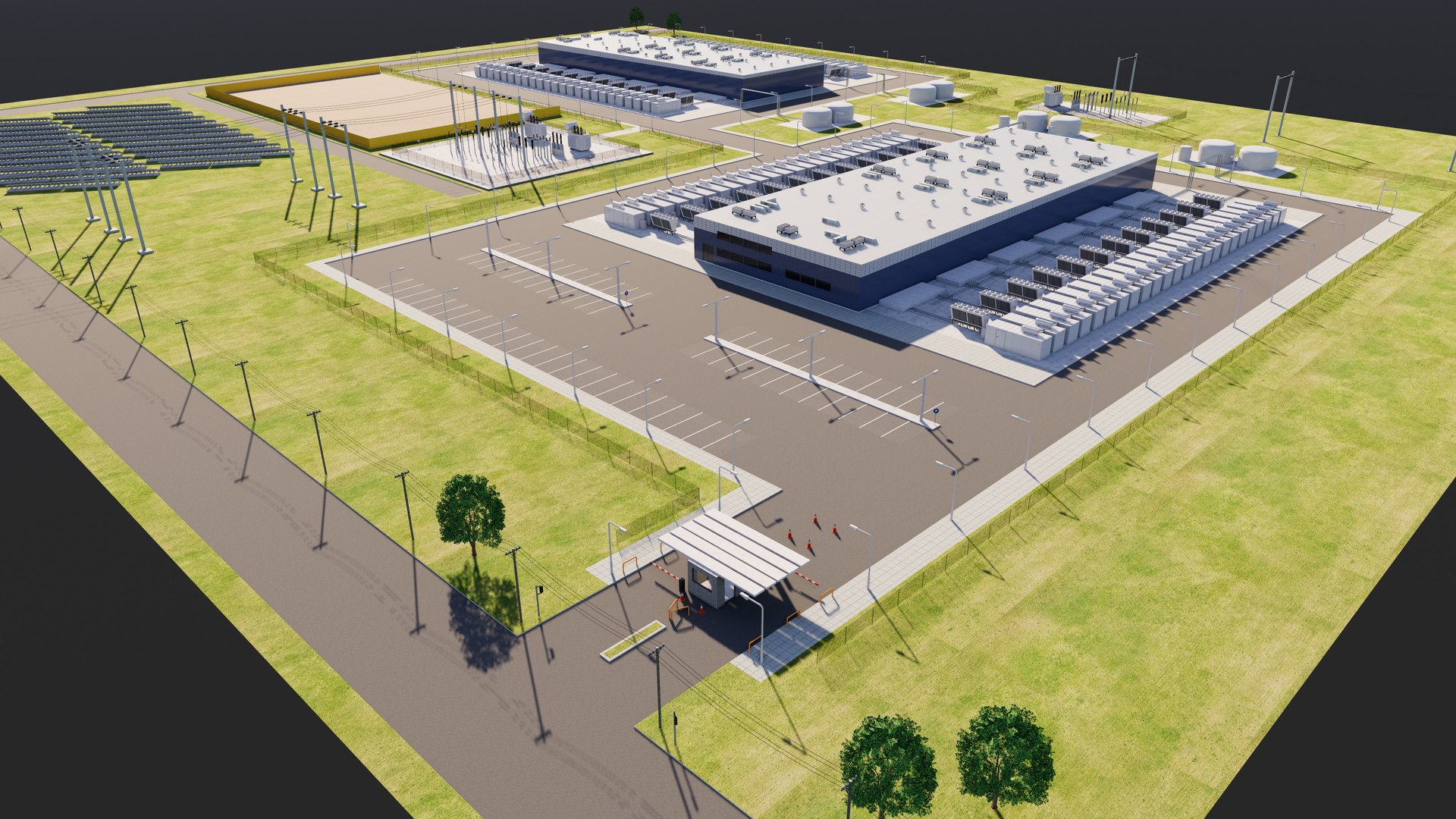 3D Data Center Area Model - TurboSquid 2294977