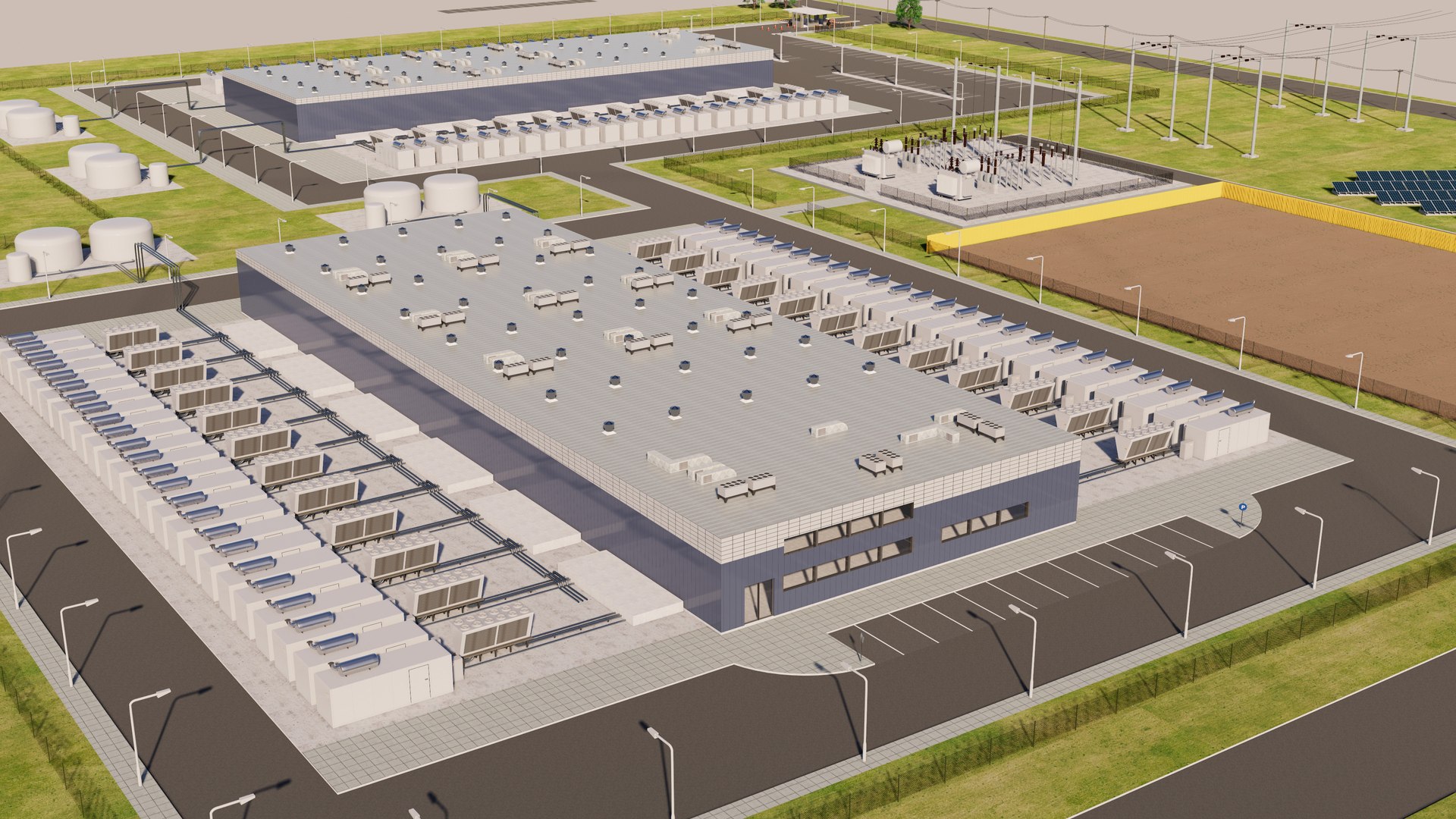 3D Data Center Area Model - TurboSquid 2294977