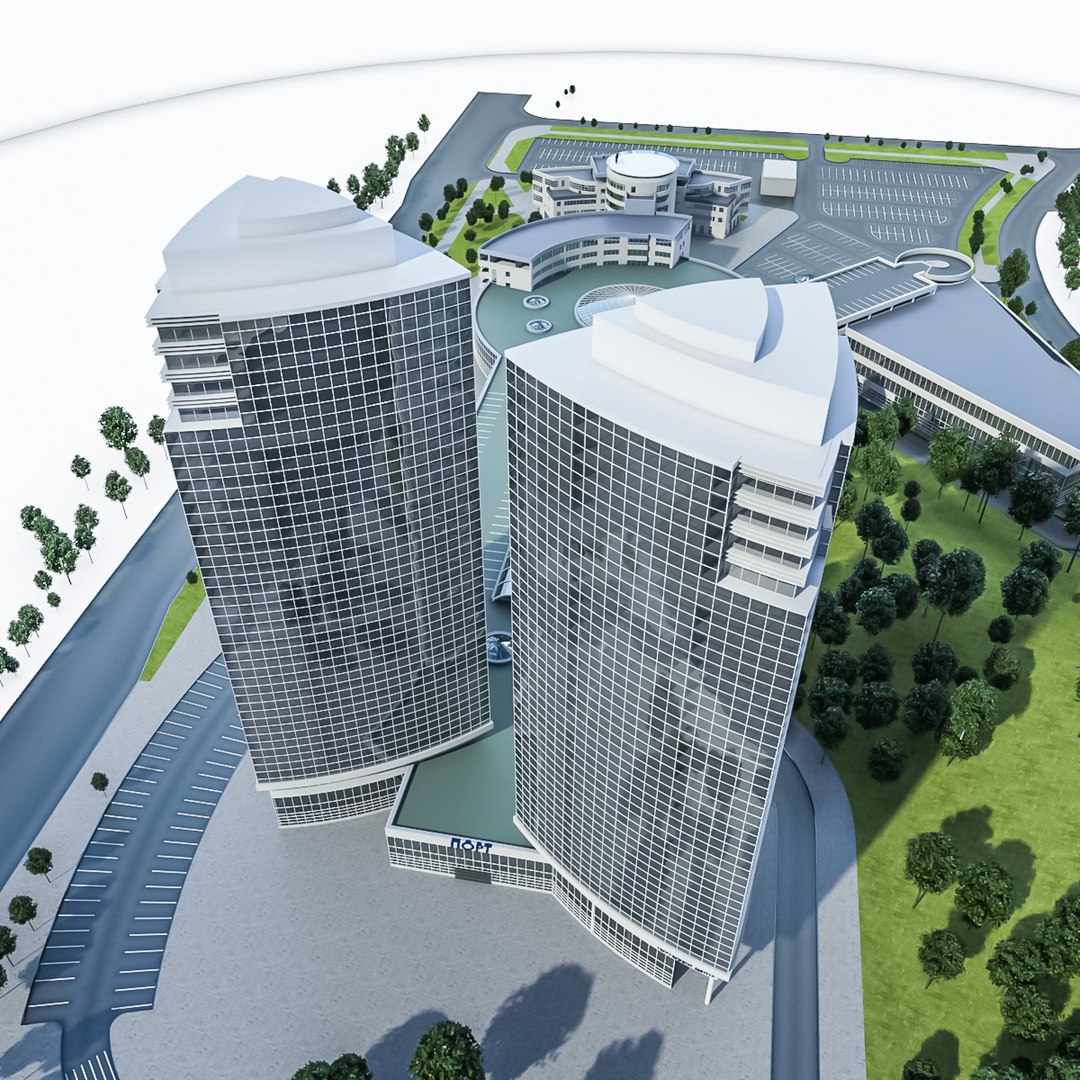 High-rise Office Building 05 3D Model - TurboSquid 1751199