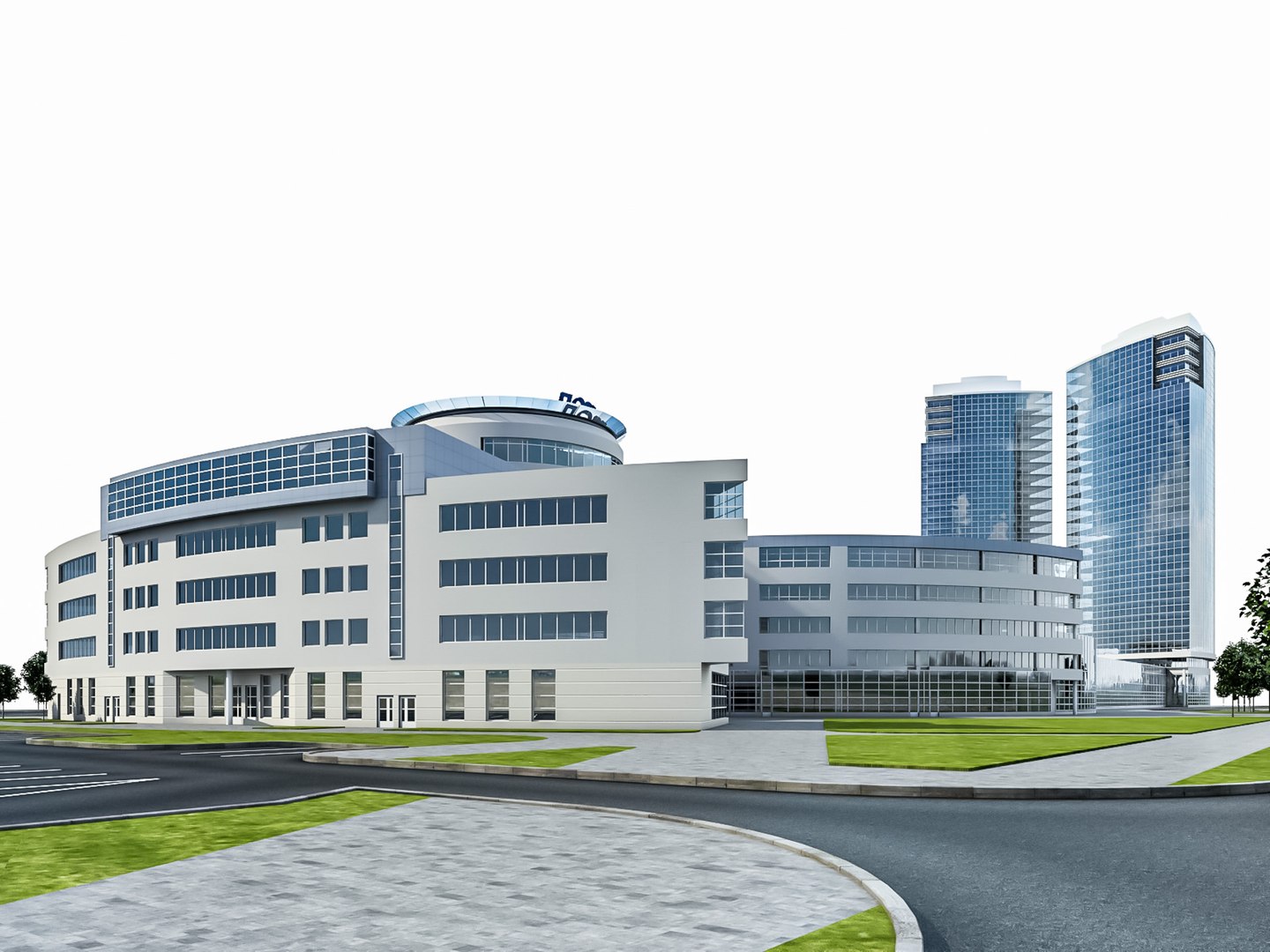 High-rise Office Building 05 3D Model - TurboSquid 1751199