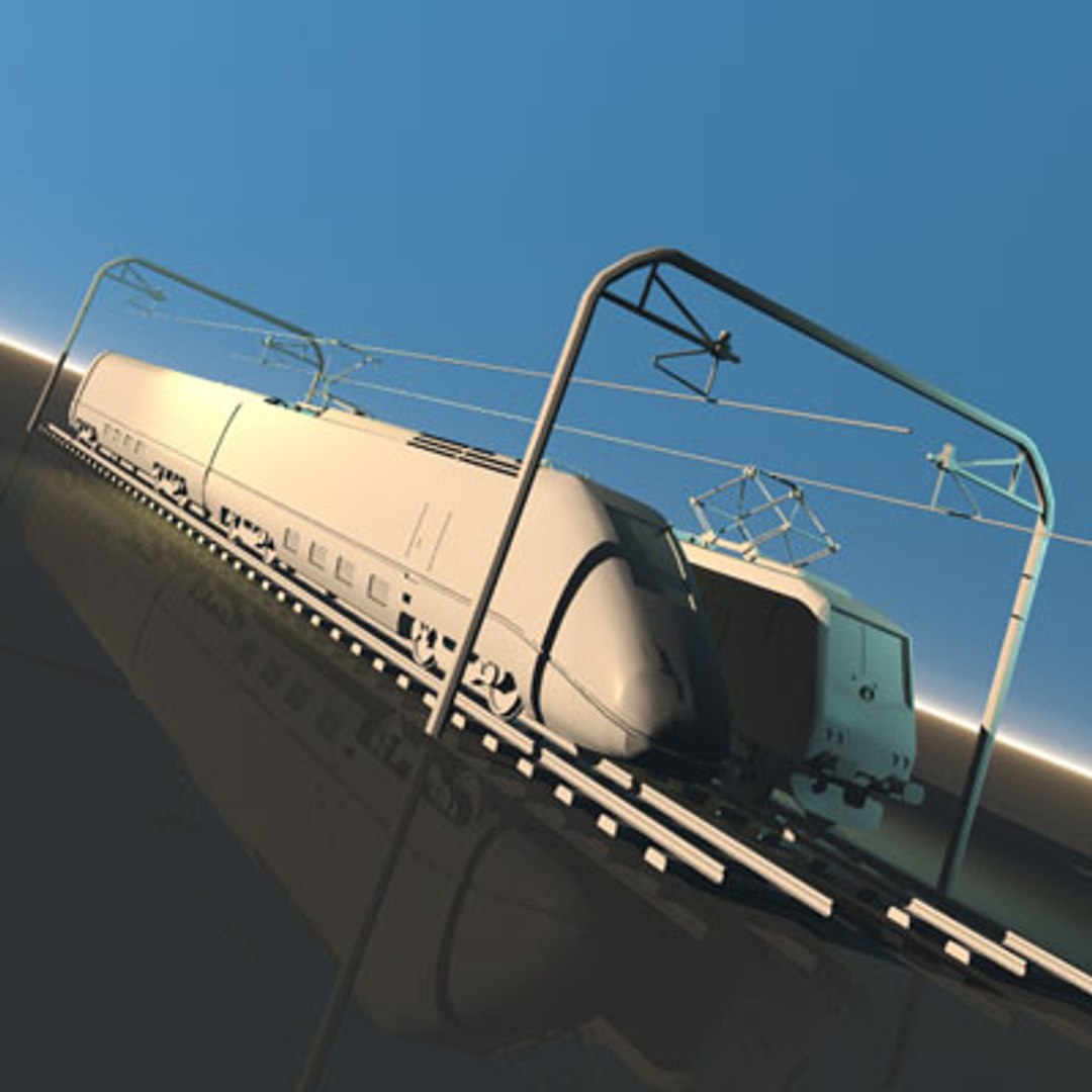 Container Set Cargo Train 3d Model