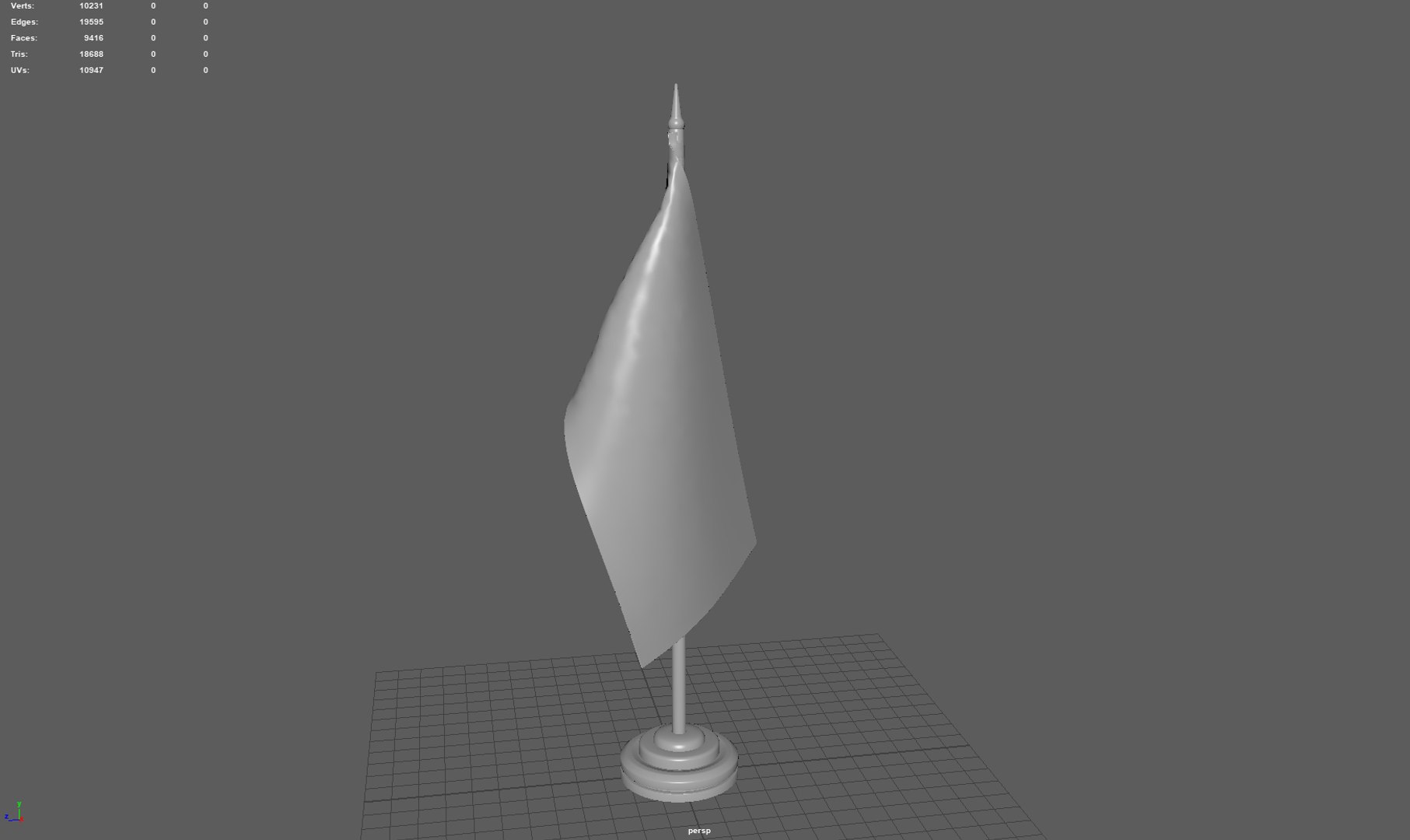 3D US Desk Flag - TurboSquid 1983096