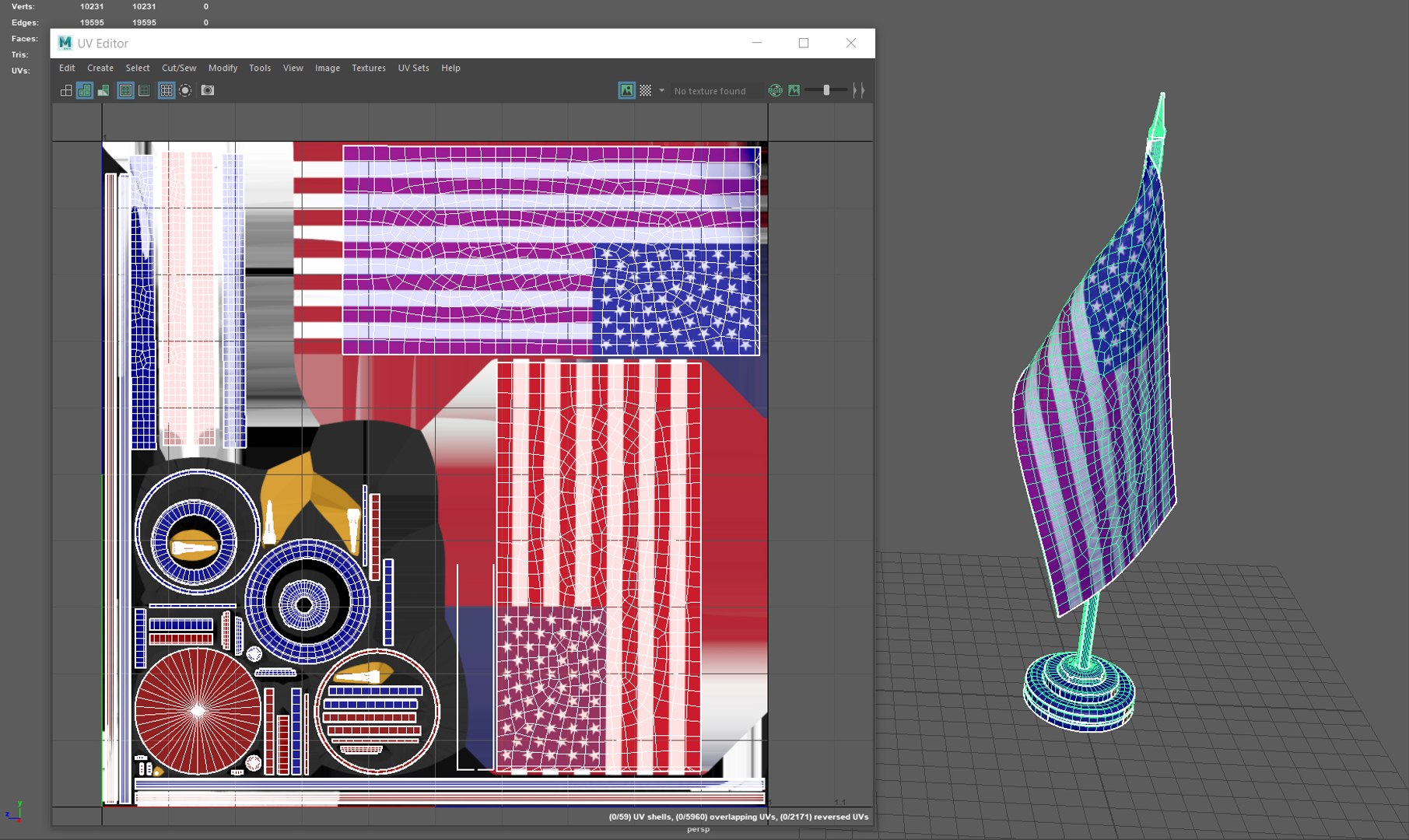 3D US Desk Flag - TurboSquid 1983096