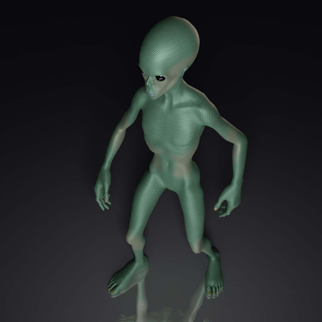 Realistic Alien 3D - TurboSquid 2066793