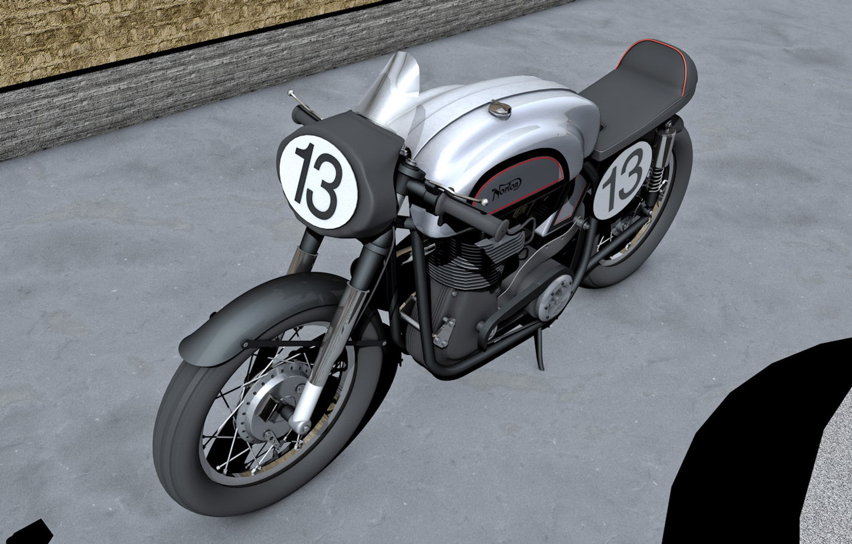 Norton Manx 3d Model
