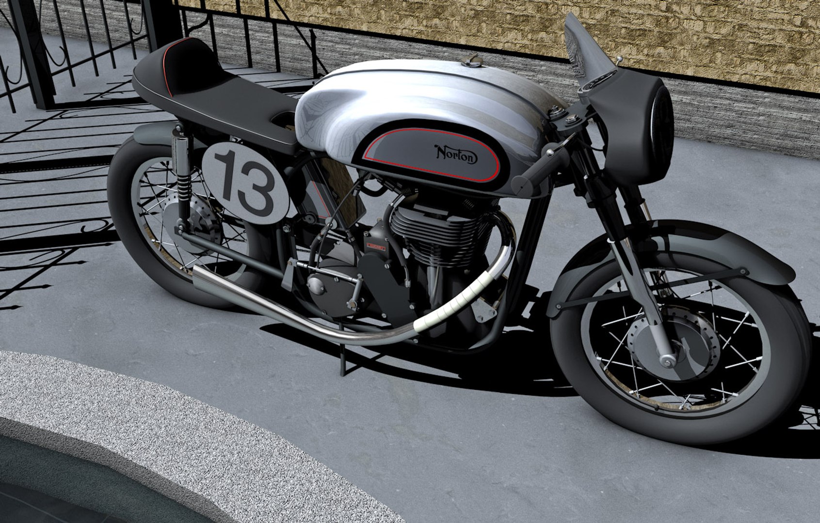 Norton Manx 3d Model
