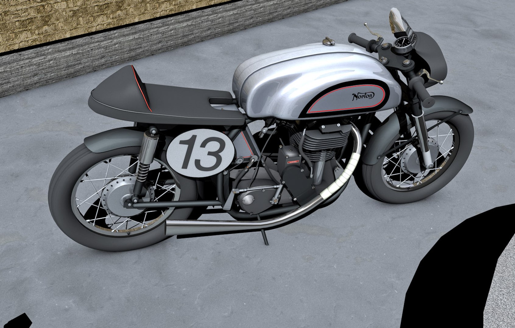Norton Manx 3d Model