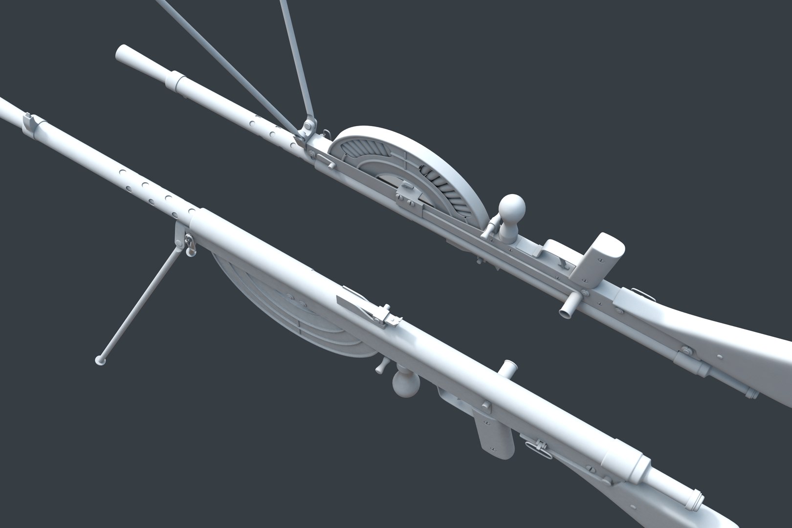 Chauchat M1915 Automatic Rifle 3D Model - TurboSquid 1288581