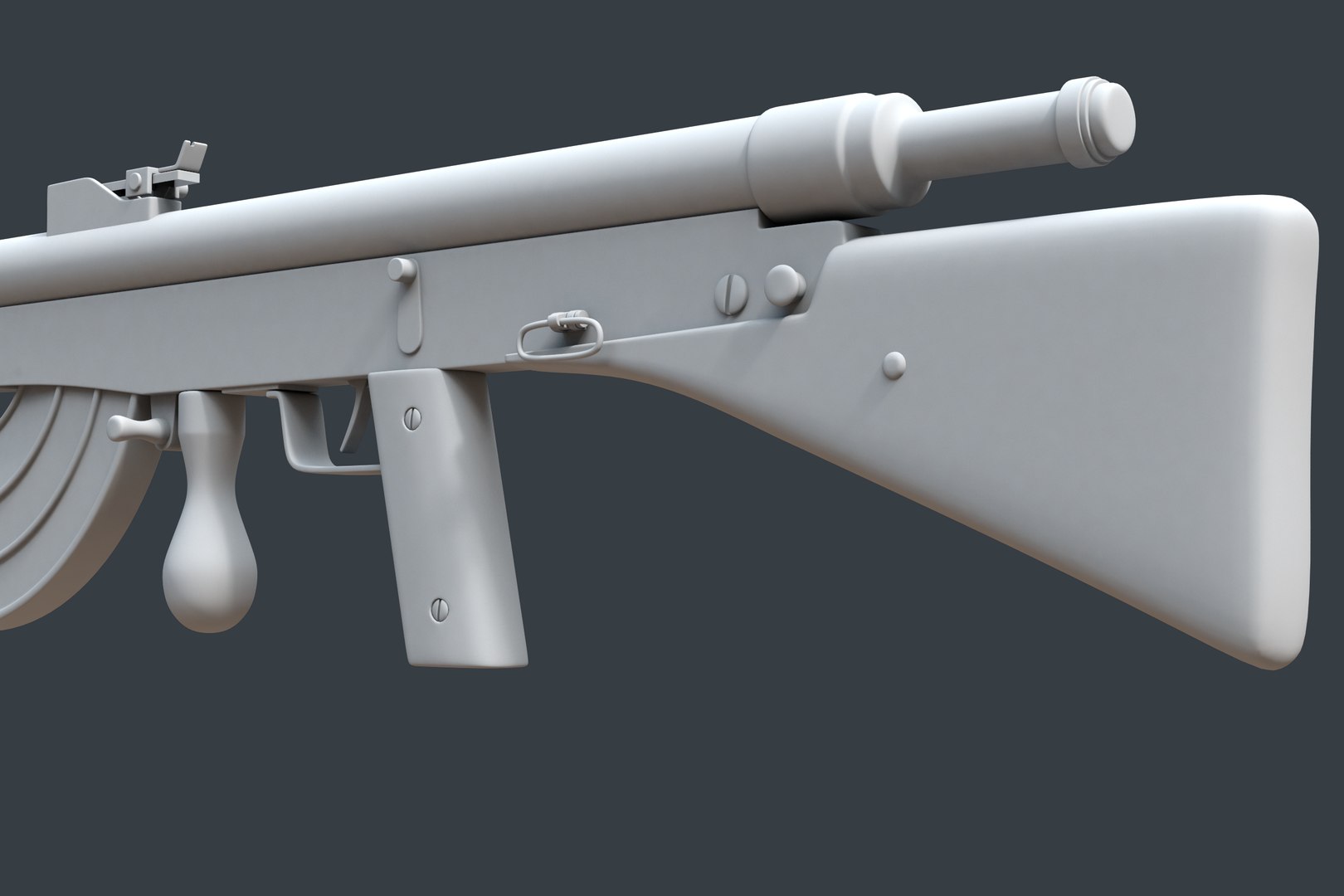 Chauchat M1915 Automatic Rifle 3D Model - TurboSquid 1288581