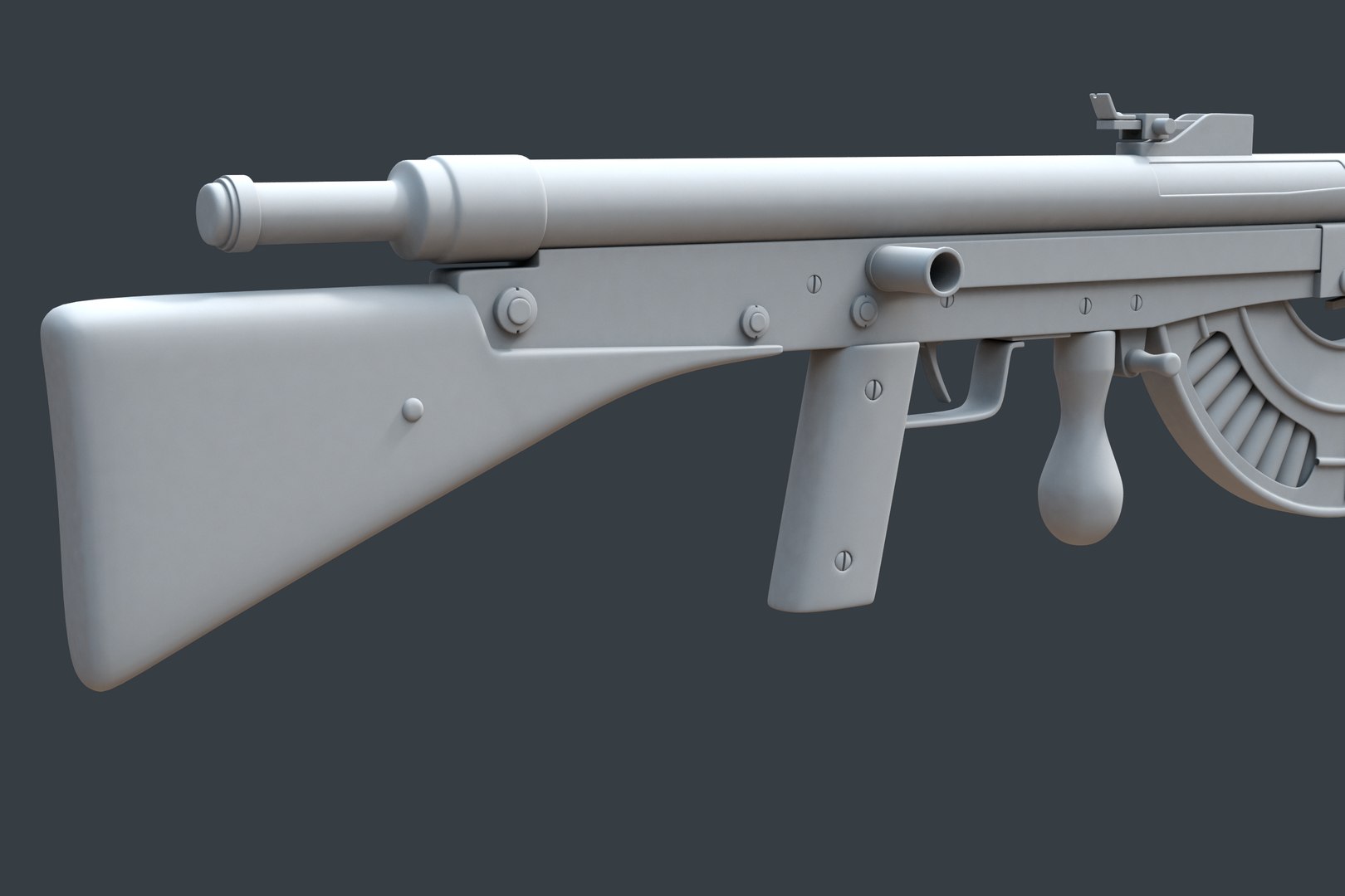Chauchat M1915 Automatic Rifle 3D Model - TurboSquid 1288581