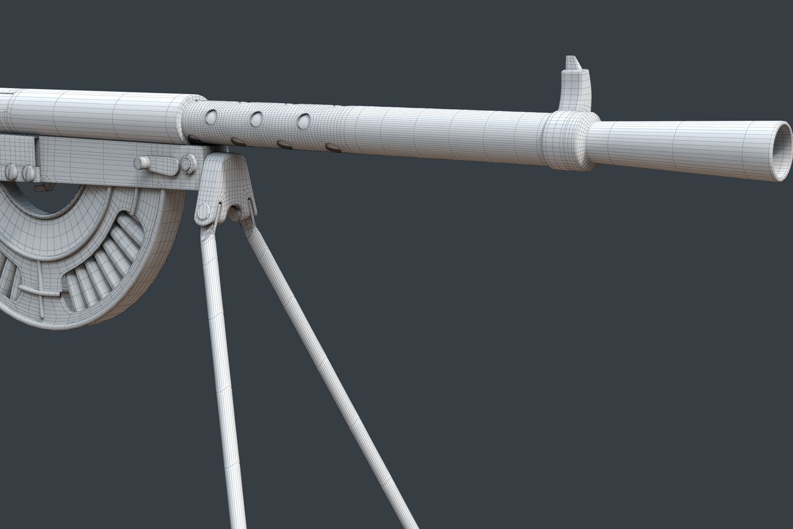 Chauchat M1915 Automatic Rifle 3D Model - TurboSquid 1288581