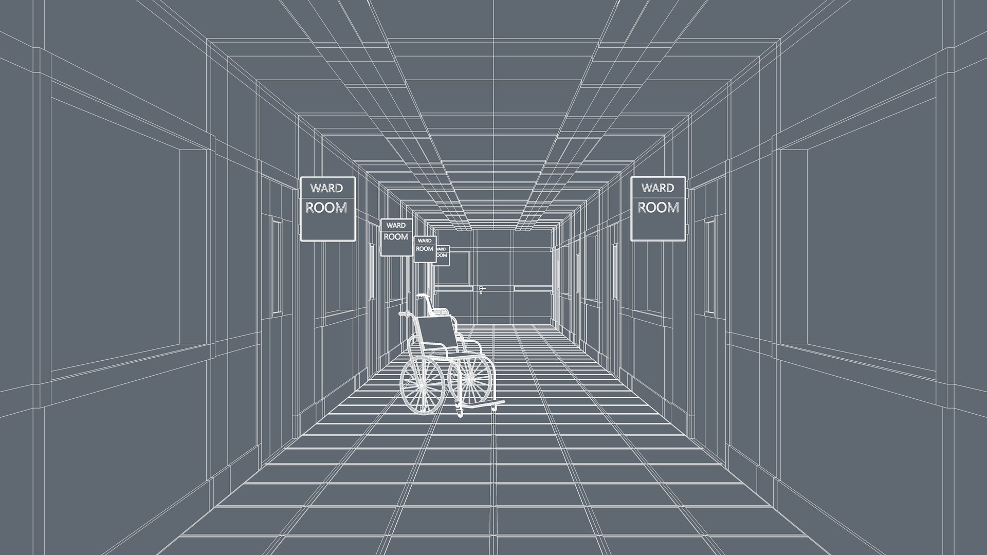 Hospital Hallway CorridorC4d 3D Model - TurboSquid 2269880