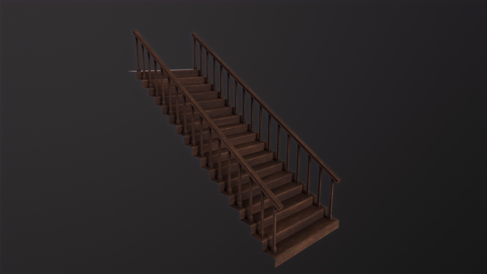 Wooden Stairs 3D Model - TurboSquid 2141208