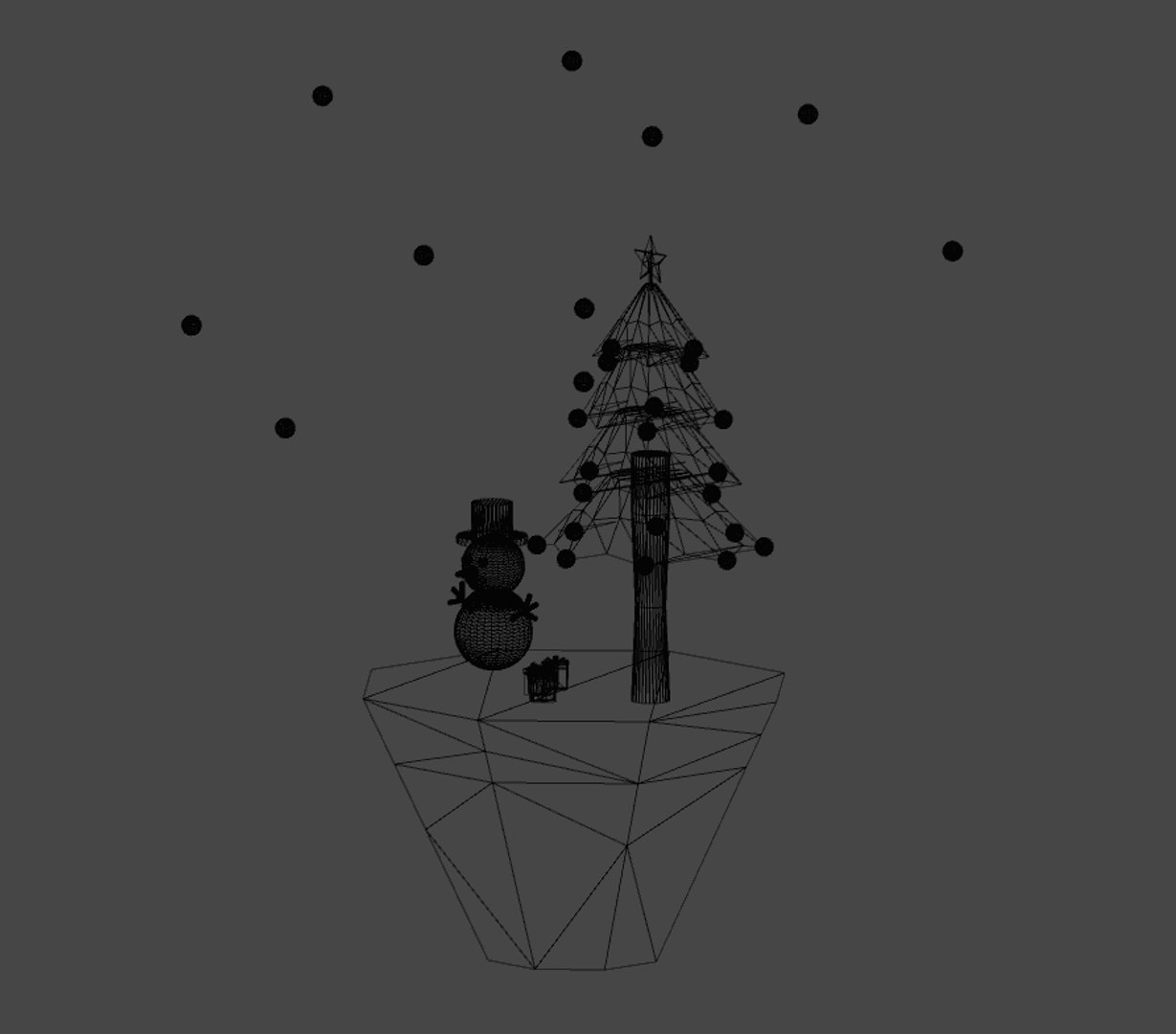 3D Simple Cartoon Christmas Tree Model - TurboSquid 1489874