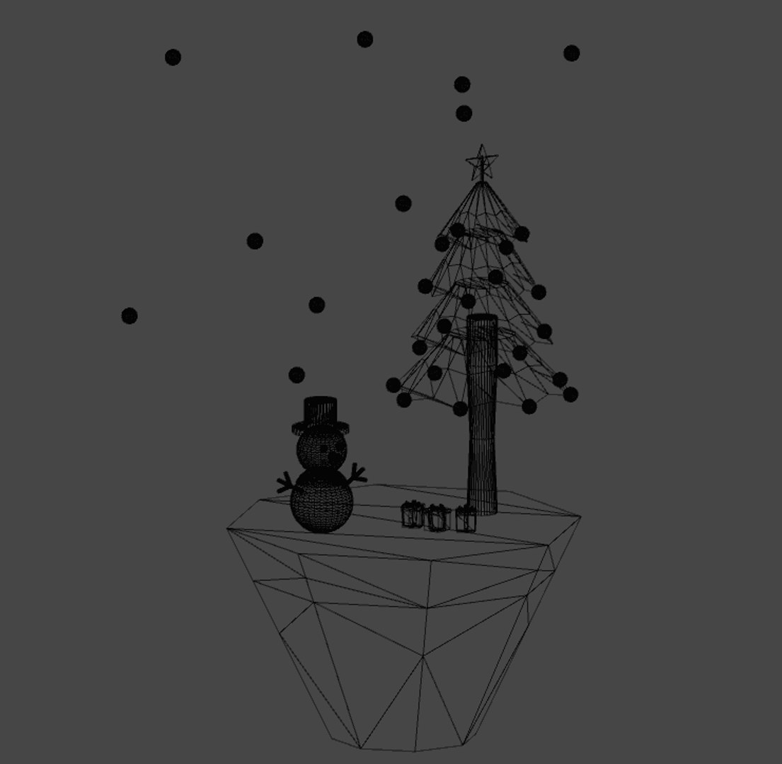 3D Simple Cartoon Christmas Tree Model - TurboSquid 1489874