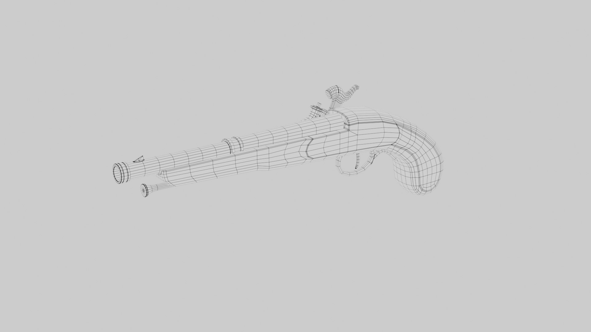 3D Model Musket Pistol - TurboSquid 2151358