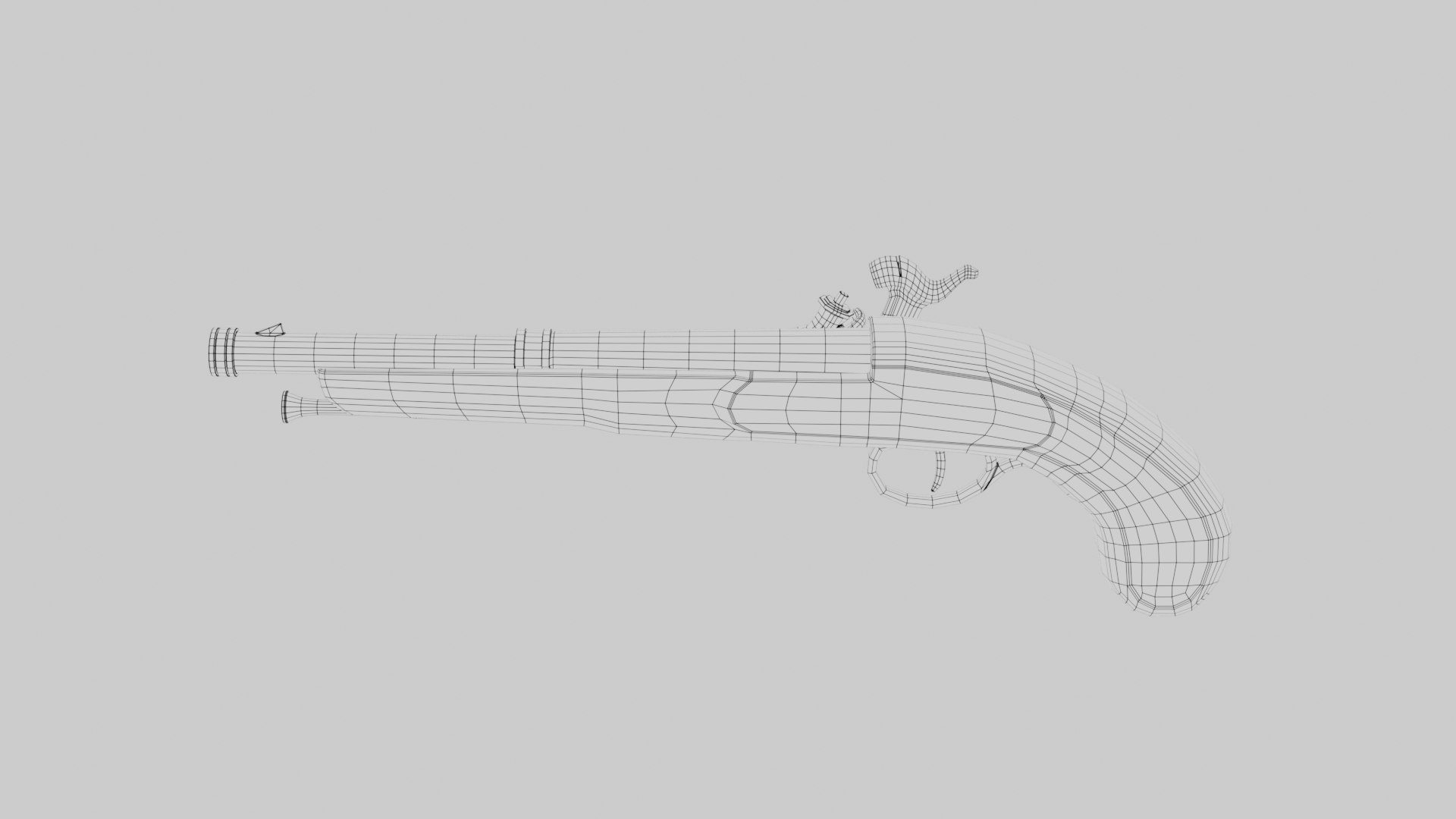 3D Model Musket Pistol - TurboSquid 2151358