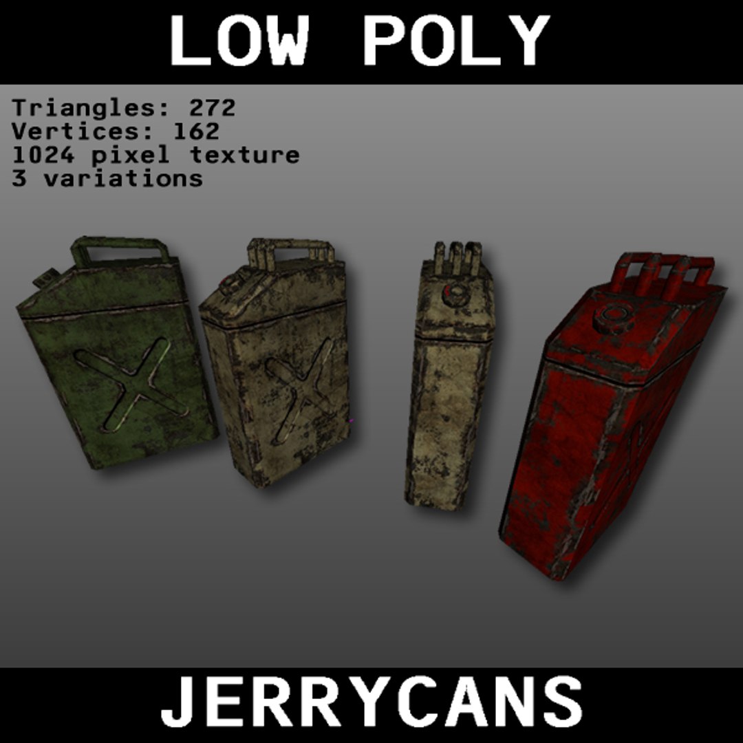 3d Model Jerry Cans