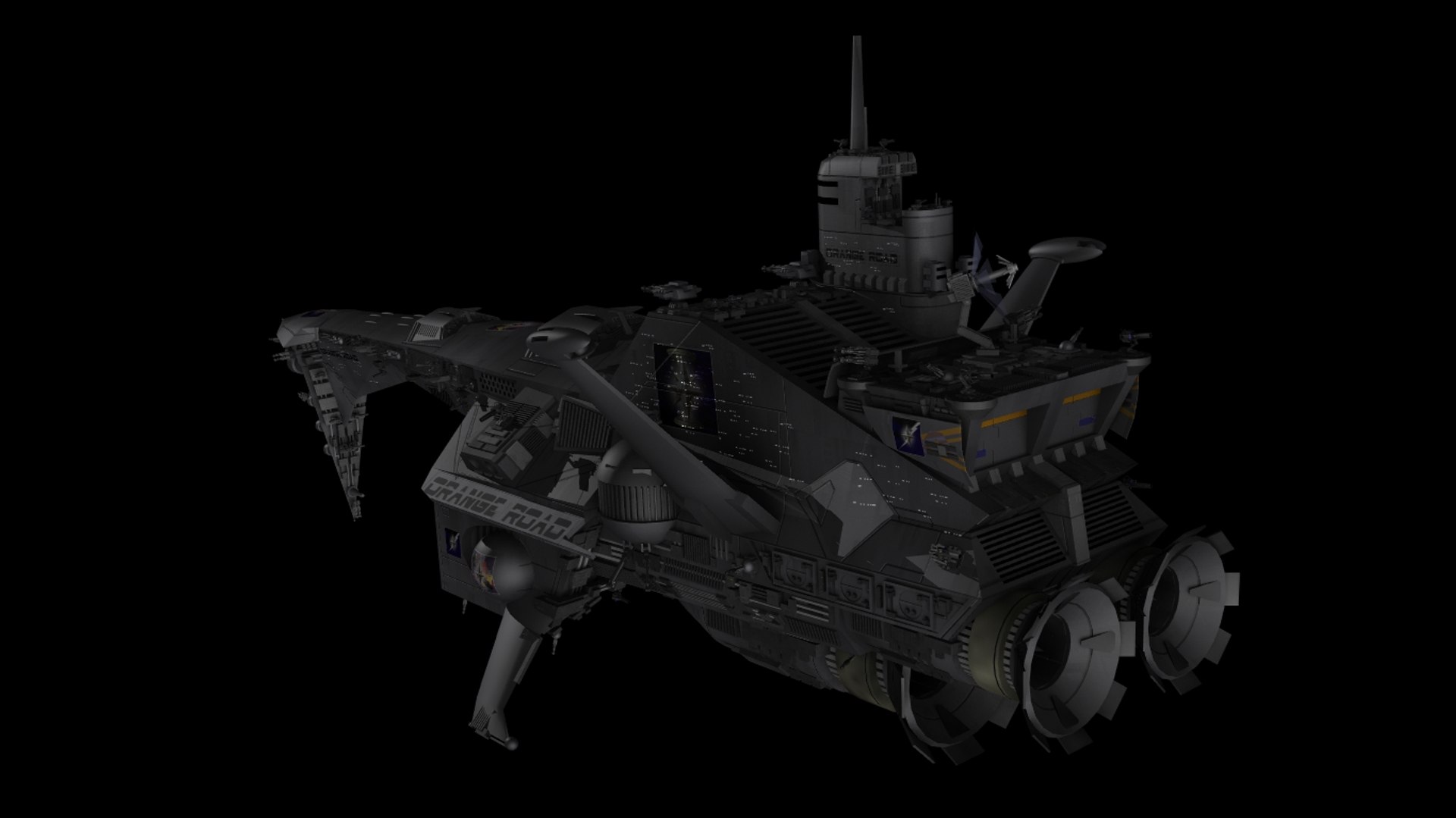 Conqueror Warship 3d Model