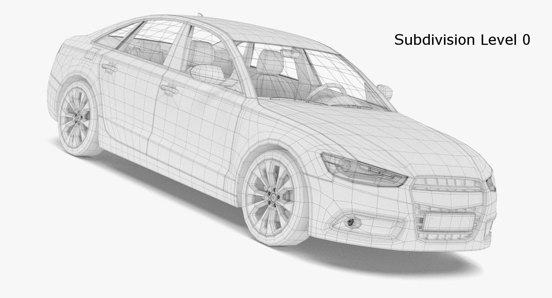 Generic Sedan 1 3d Model
