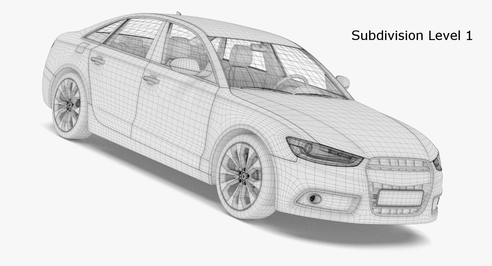 Generic Sedan 1 3d Model
