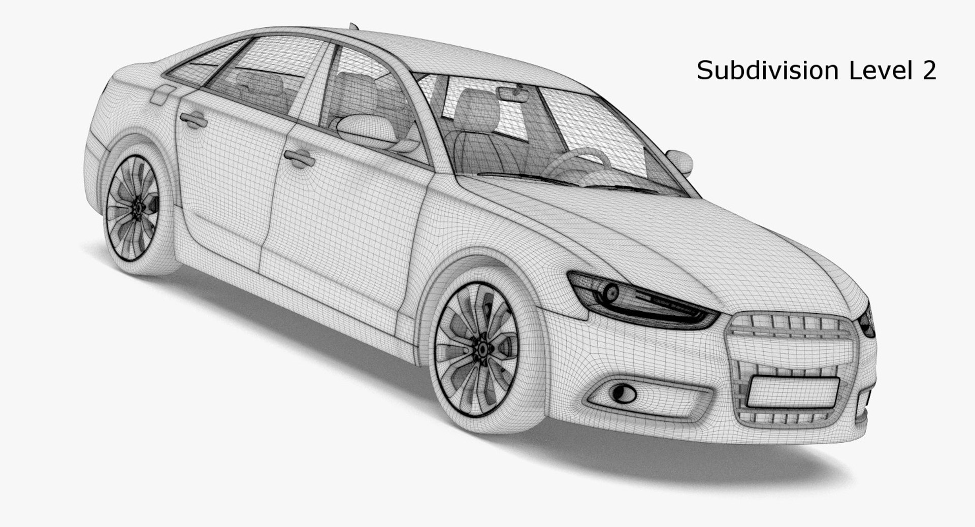 Generic Sedan 1 3d Model