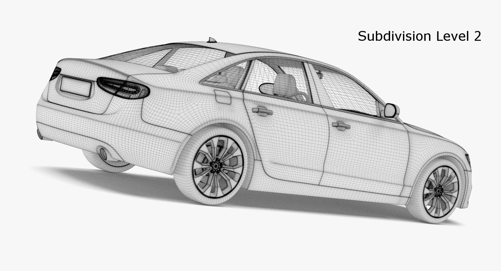 Generic Sedan 1 3d Model
