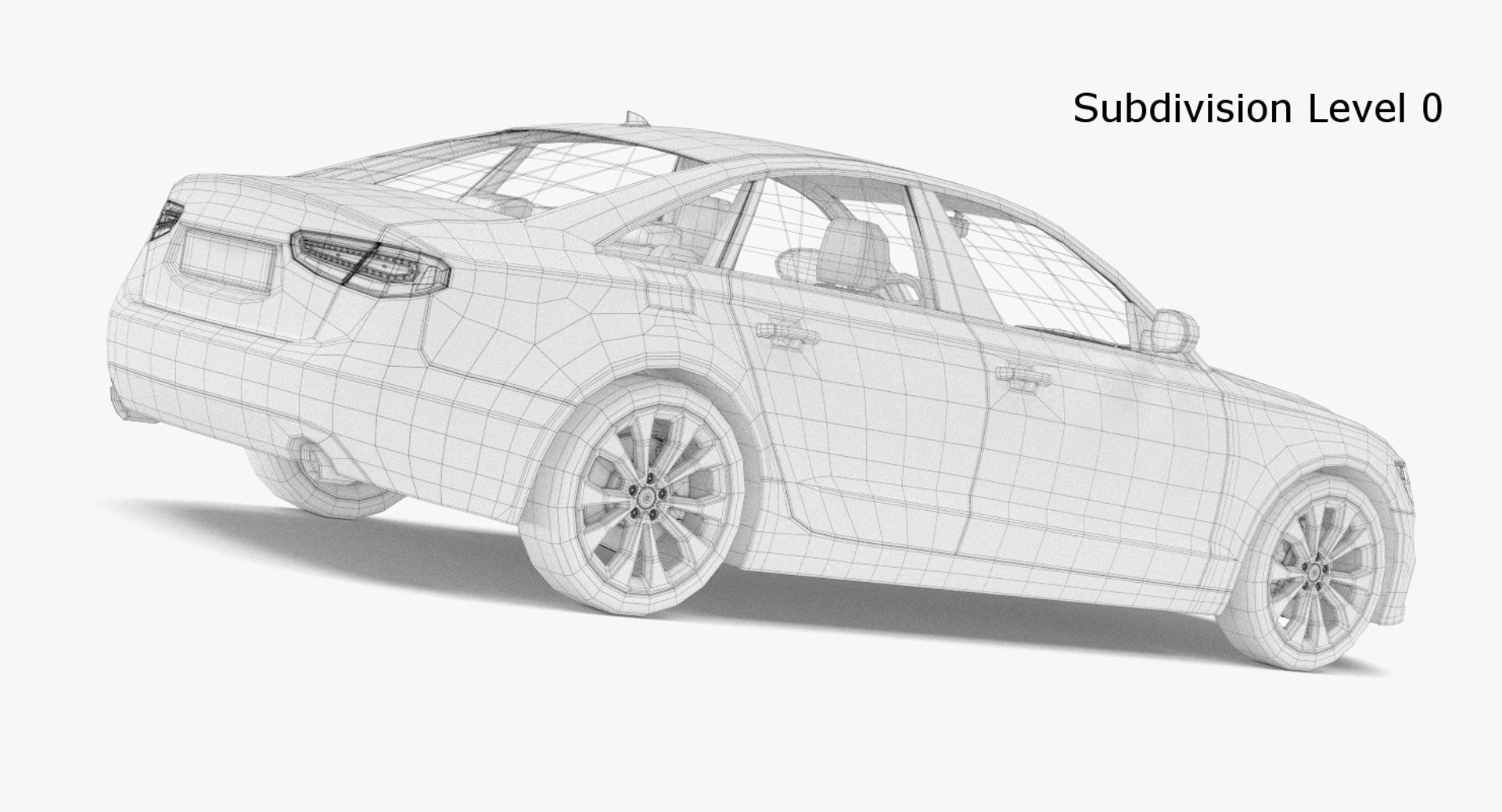 Generic Sedan 1 3d Model