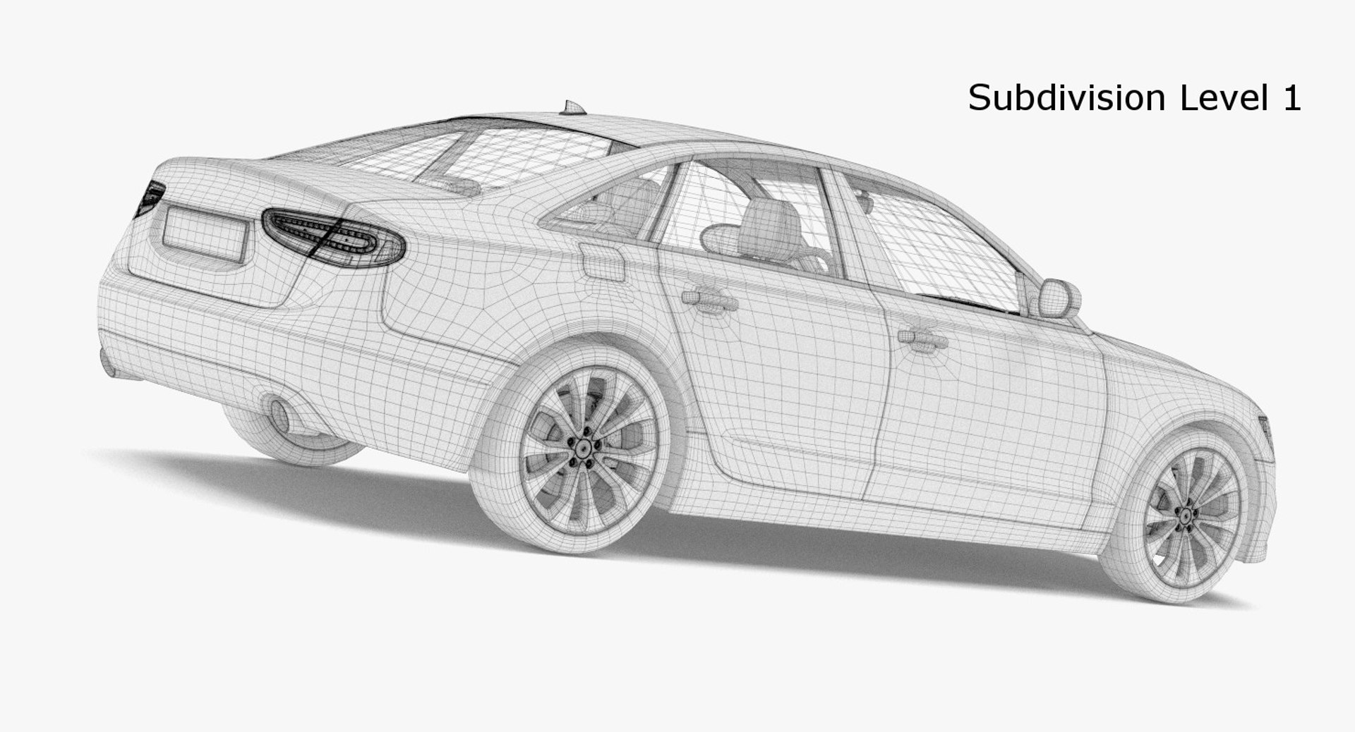 Generic Sedan 1 3d Model