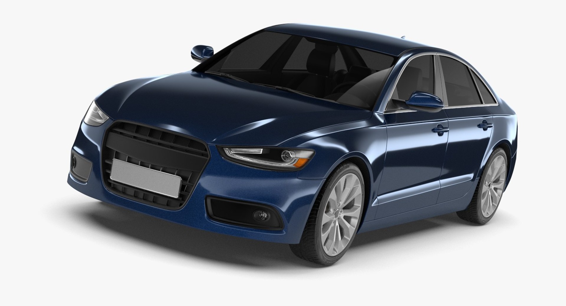 generic sedan 1 3d model