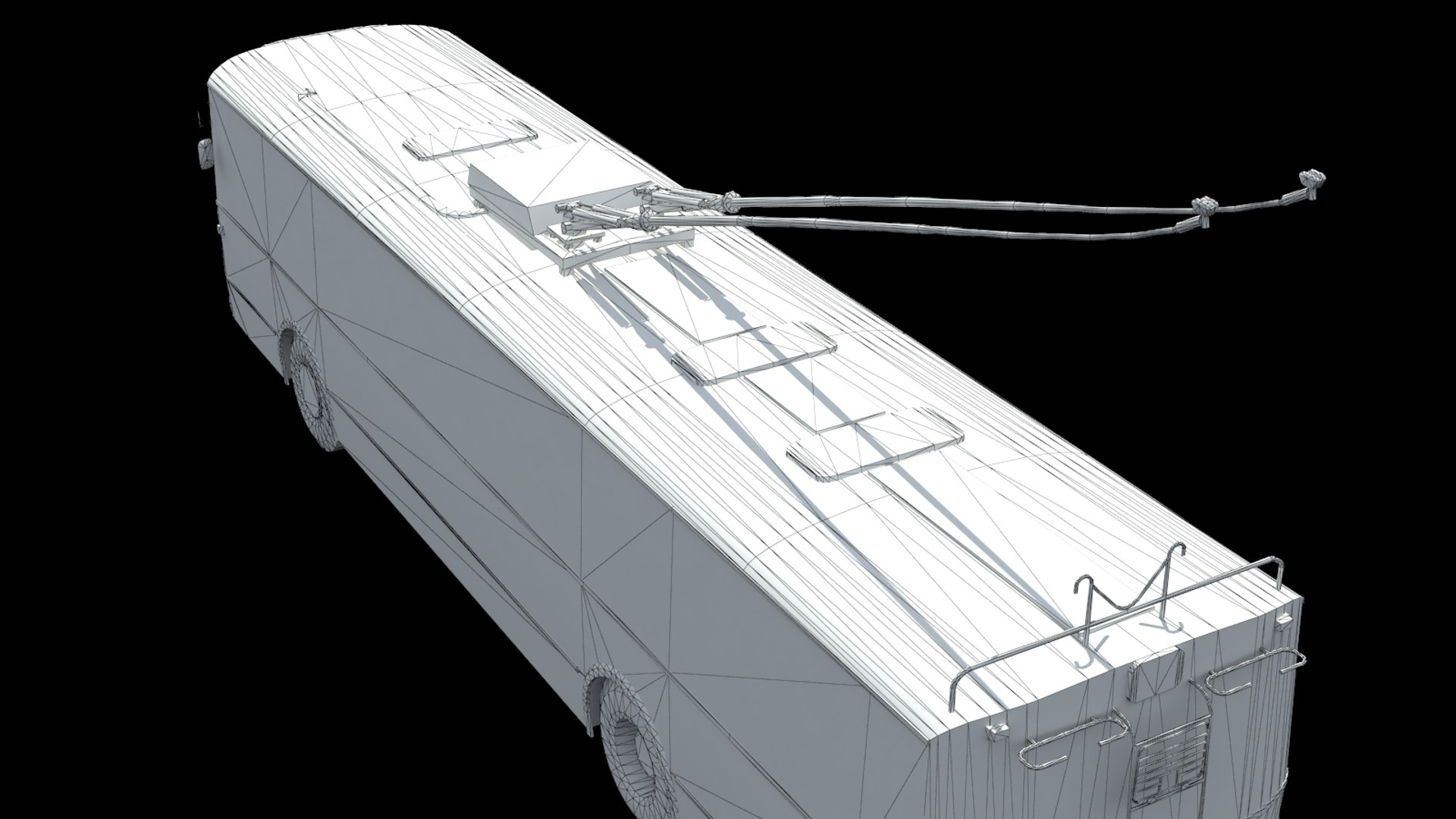 3d Model Soviet Trolleybus Ziu-682v 1989