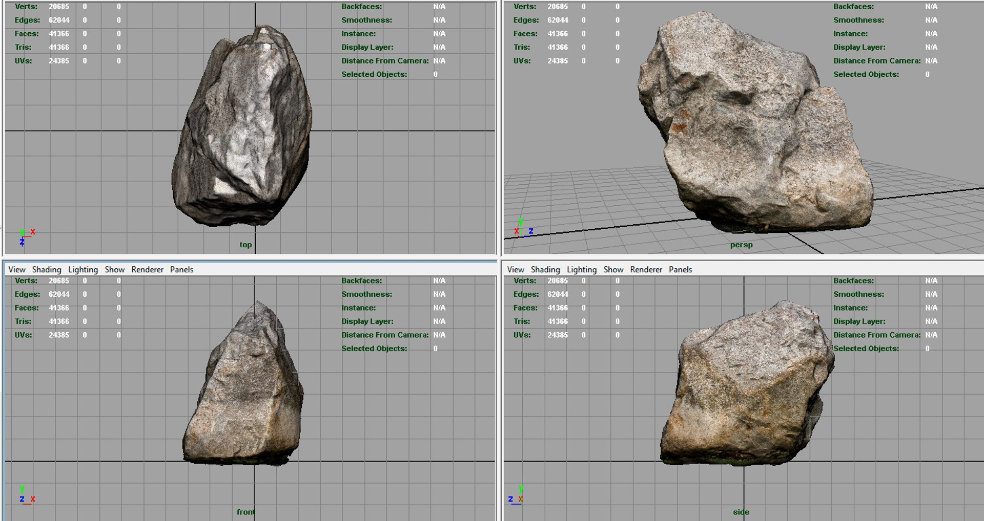 3d Realistic Rock