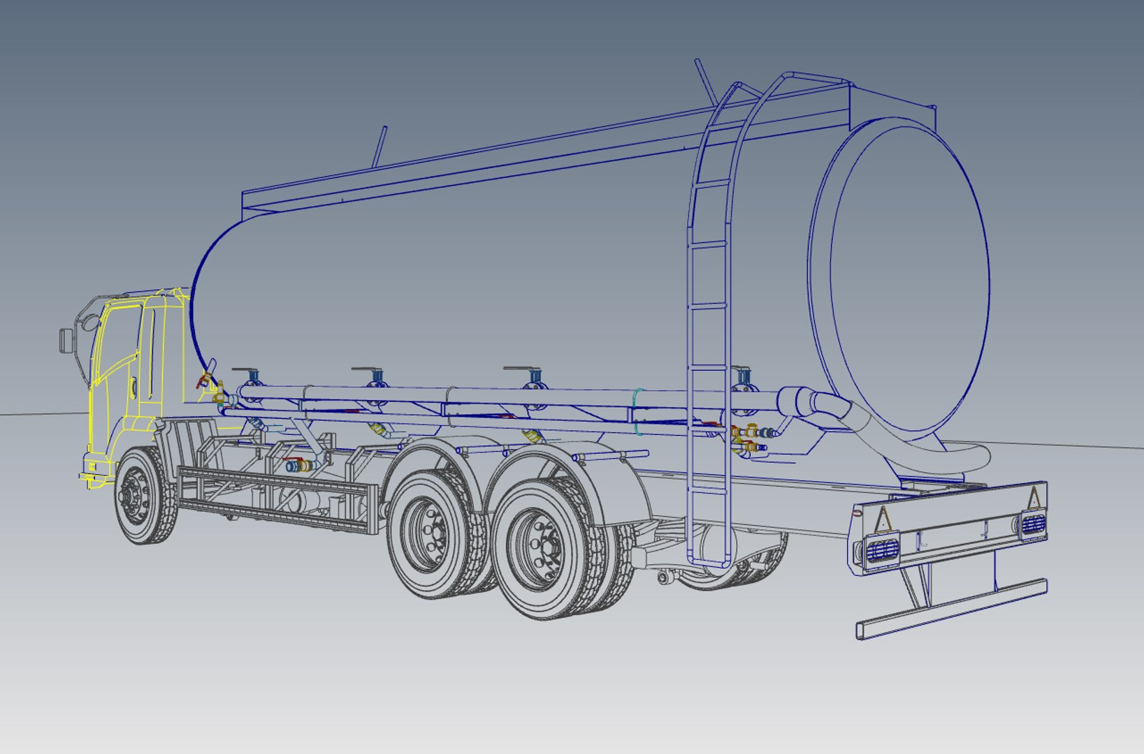 3D Model Tanker Cement - TurboSquid 1389625