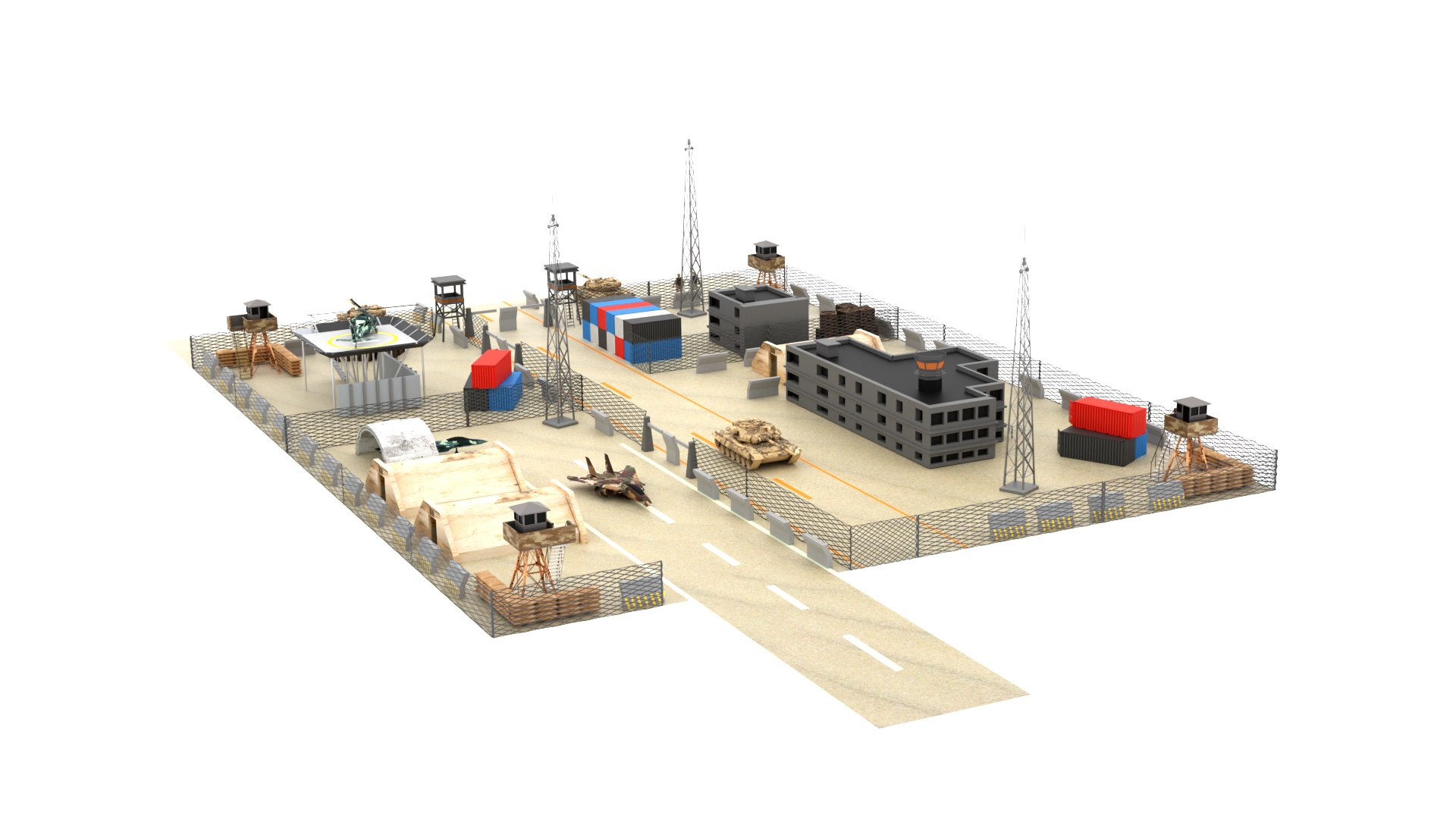 3D South Africa Military Base - TurboSquid 1884923