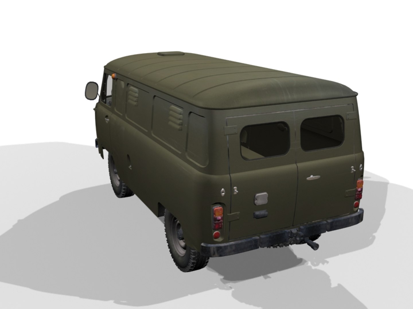 Uaz Van 3d Model