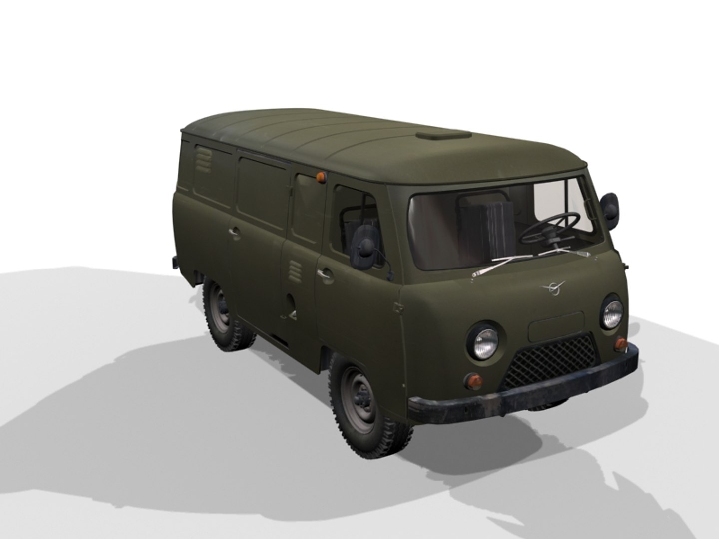 Uaz Van 3d Model