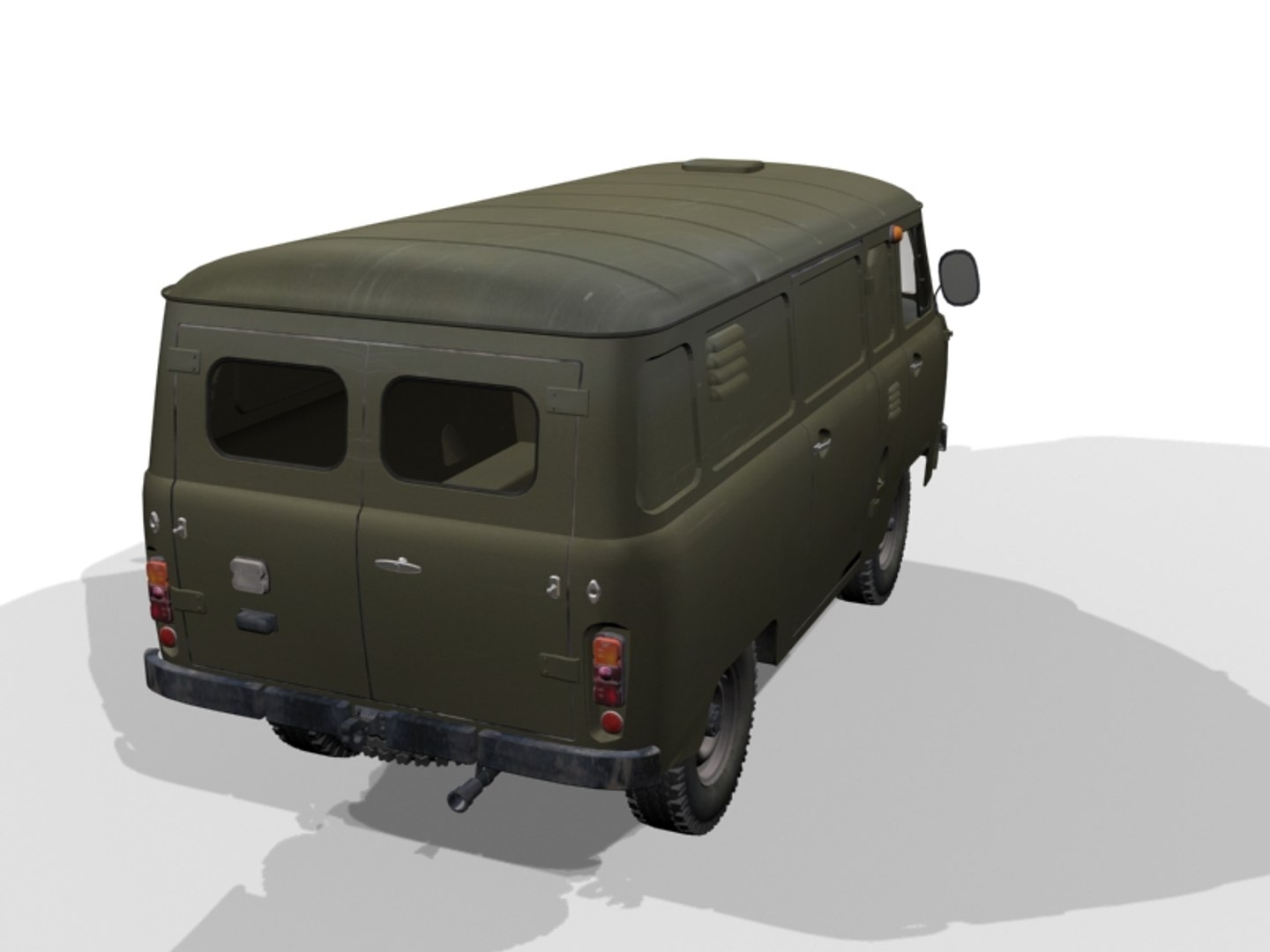 Uaz Van 3d Model