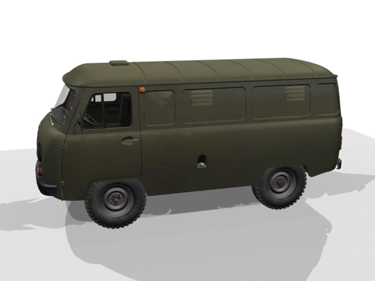 Uaz Van 3d Model