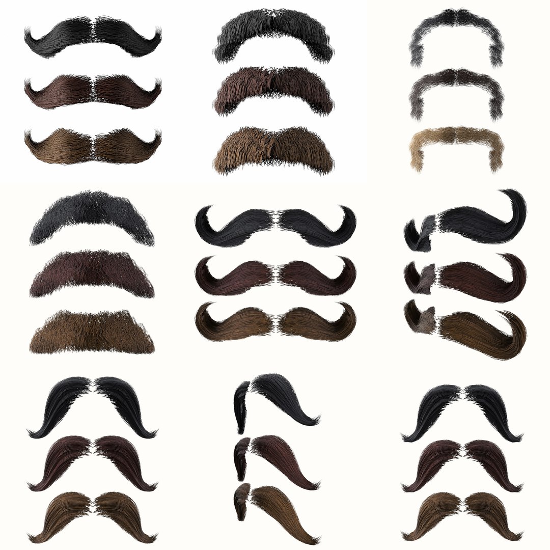 Mustache Pack Model - TurboSquid 1426167