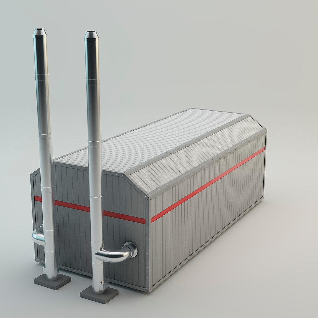 Water Modular Boilers 3d Model