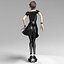 Rigged Goth Girl 1 3d Blend