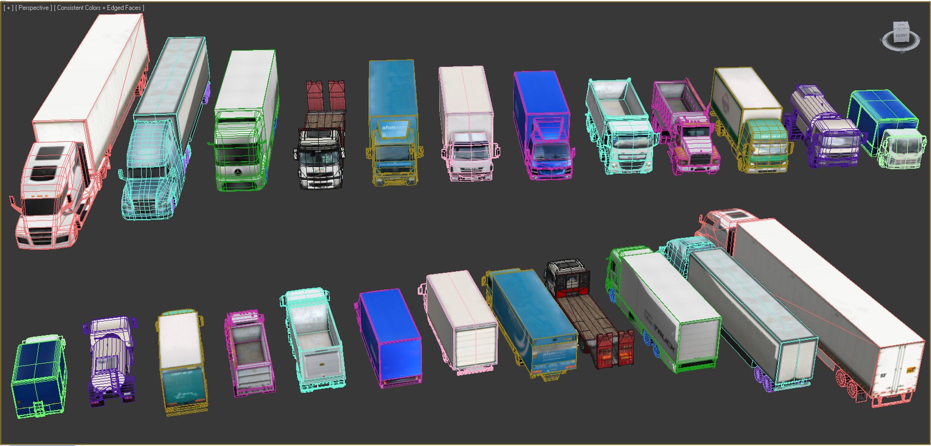 12 low-poly trucks vol2 3D - TurboSquid 1510451