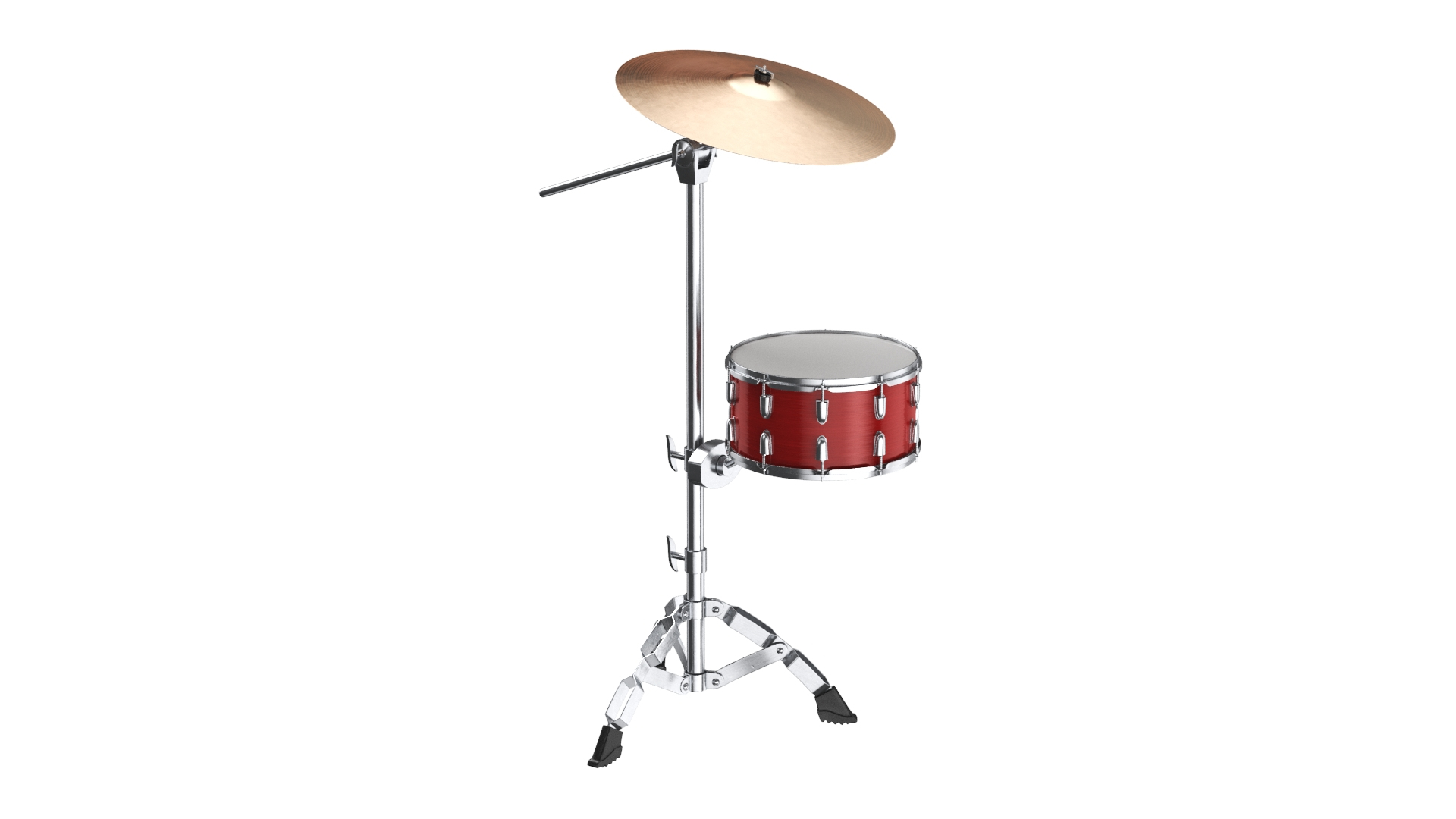 Cymbal With Red Drum 3D Model - TurboSquid 1809543