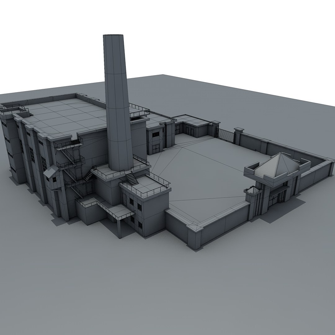 3d factory games buildings