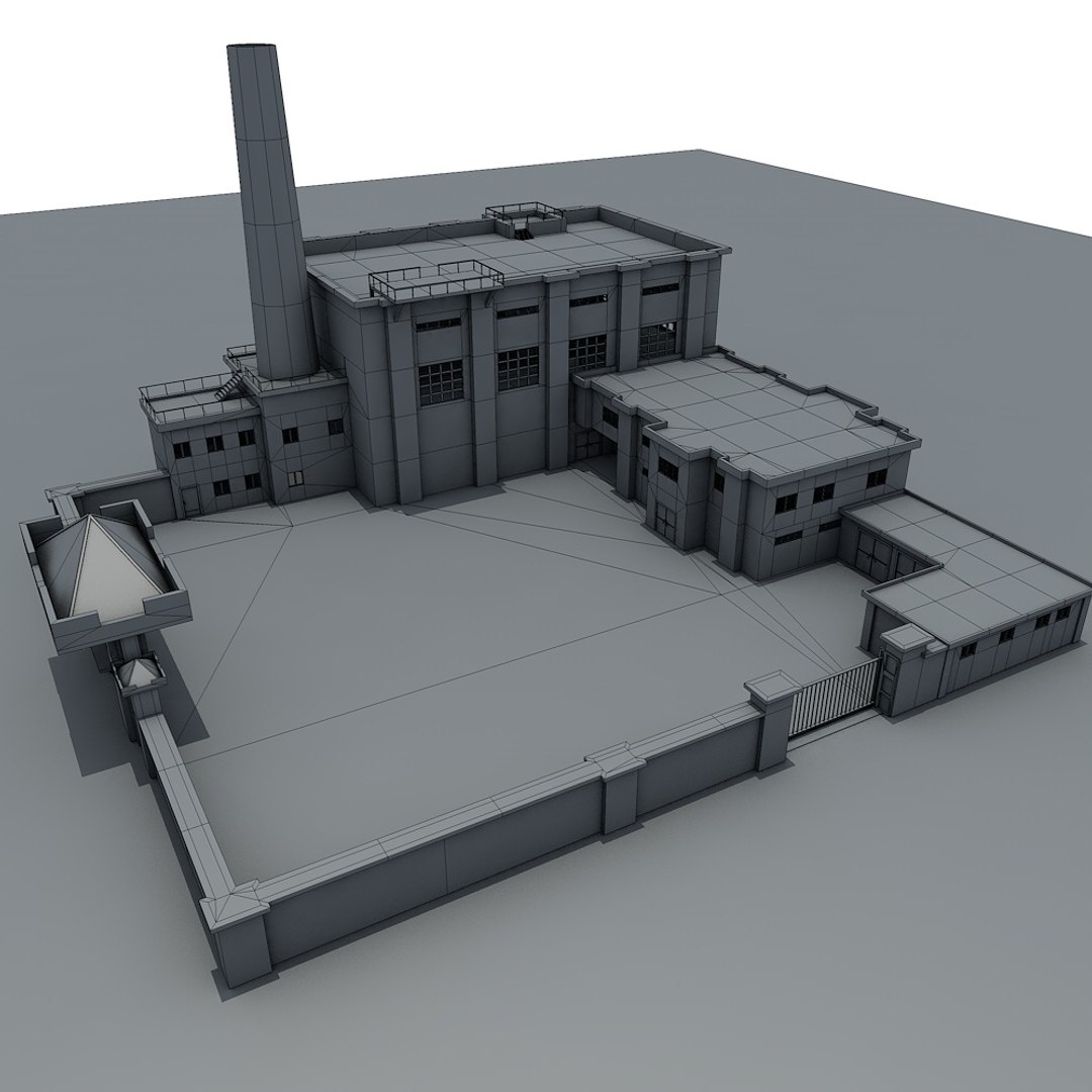 3d factory games buildings