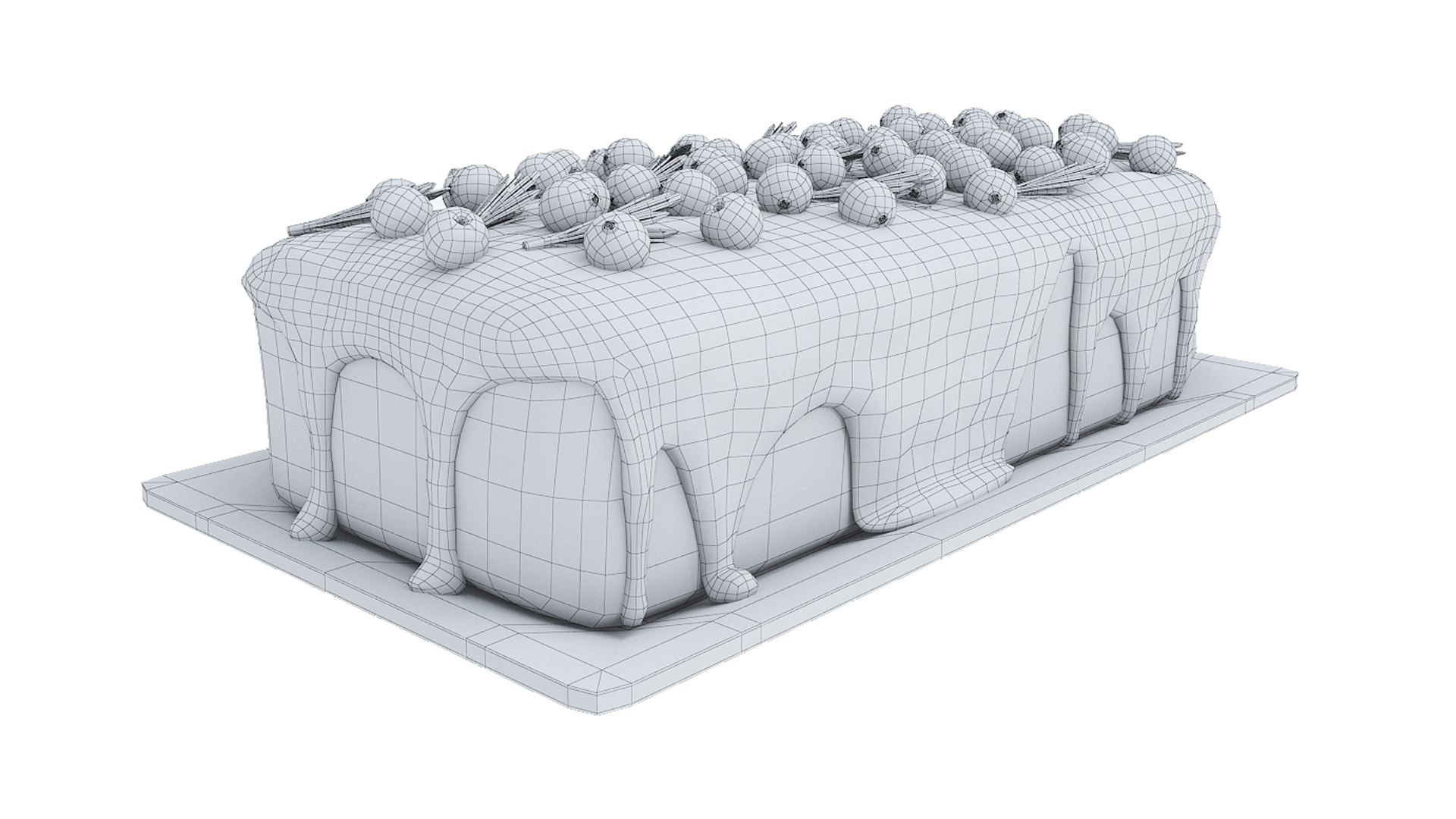 3D Fruit Berry Cake Collection 4 - TurboSquid 1974772